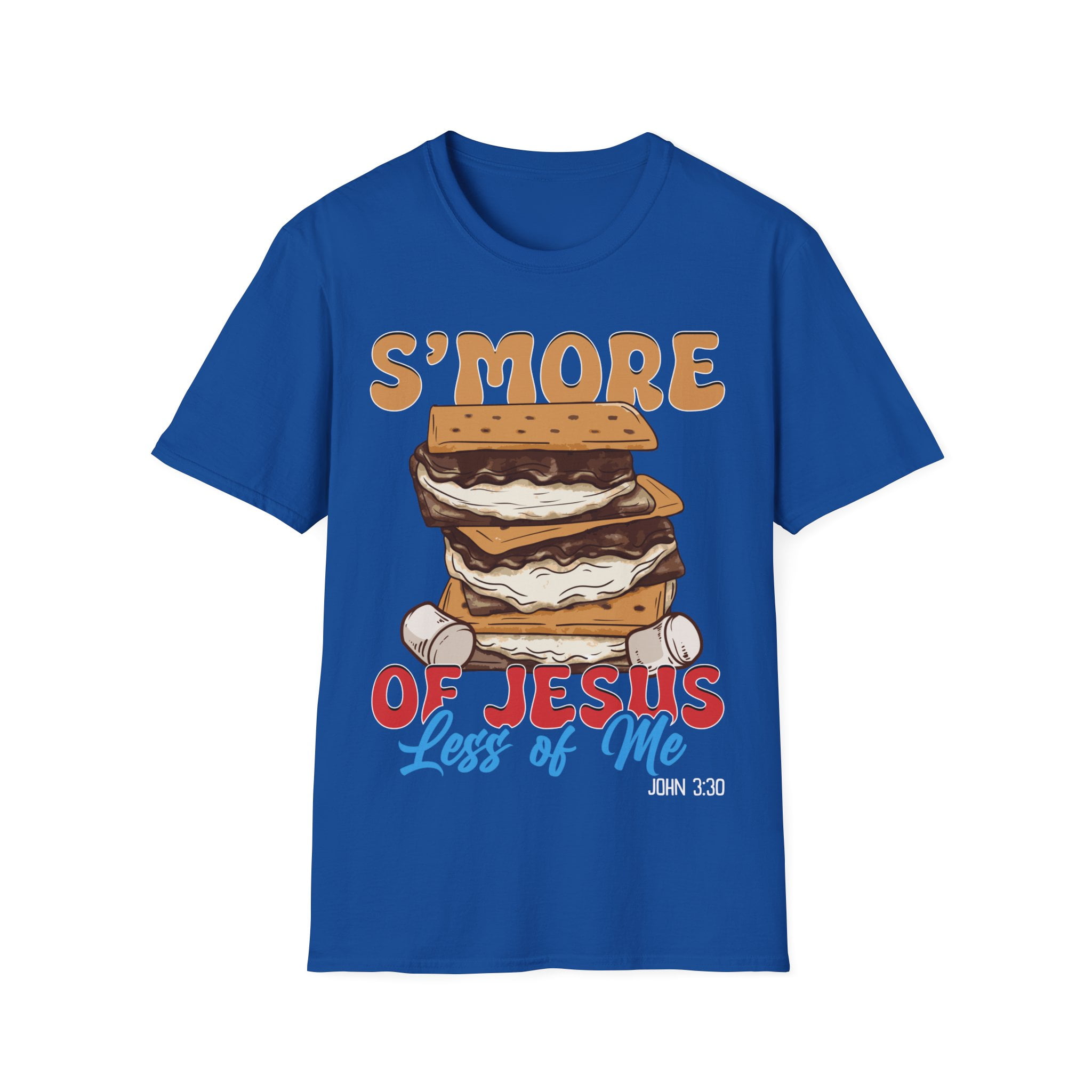 Camping Jesus Religious Less Me Bible Verse Outdoor Graphic Unisex T ...