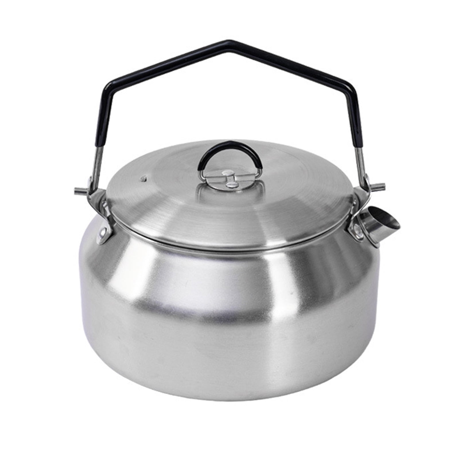 Camping Kettle, 1L Camp Tea Coffee Stainless Steel Outdoor Hiking ...