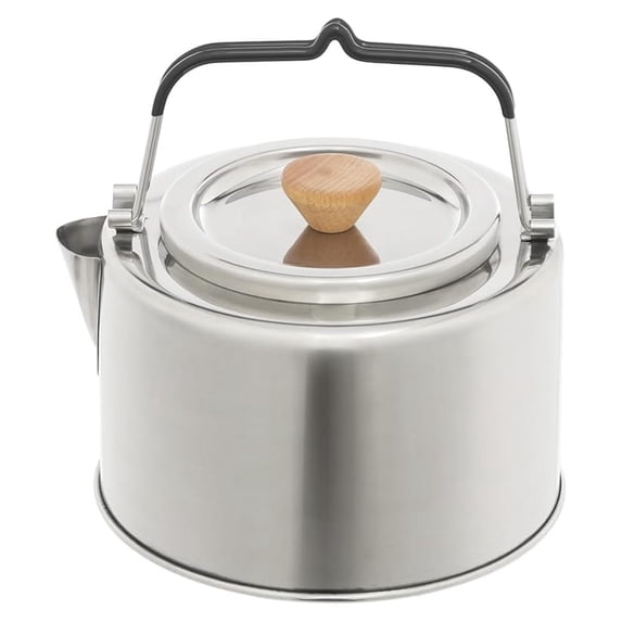Camping Kettle for Boiling Water, 1 L / 35.2 OZ Stainless Steel Camping ...