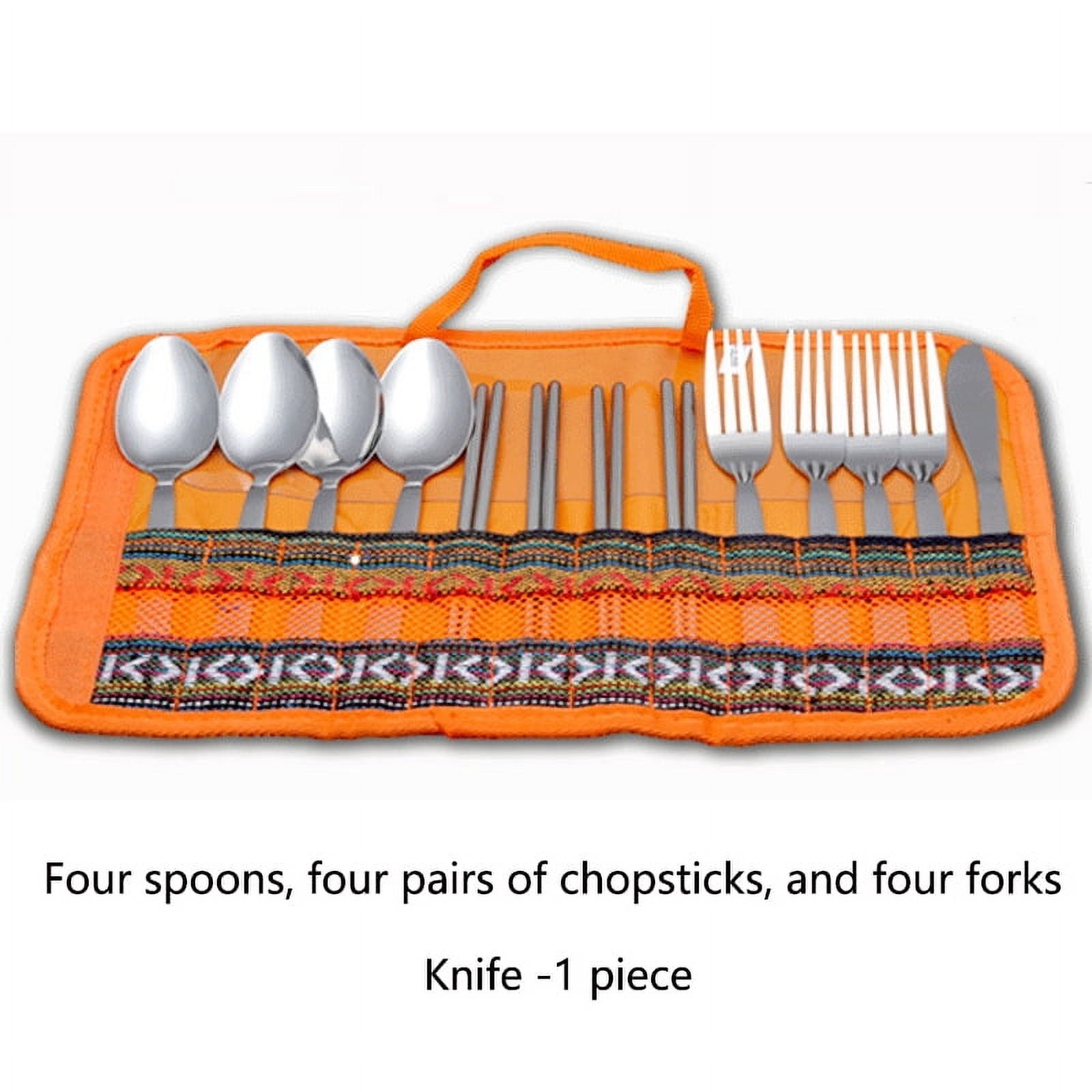 Camping Kitchen Cookware Set with bag Portable Outdoor Travel Utensils ...