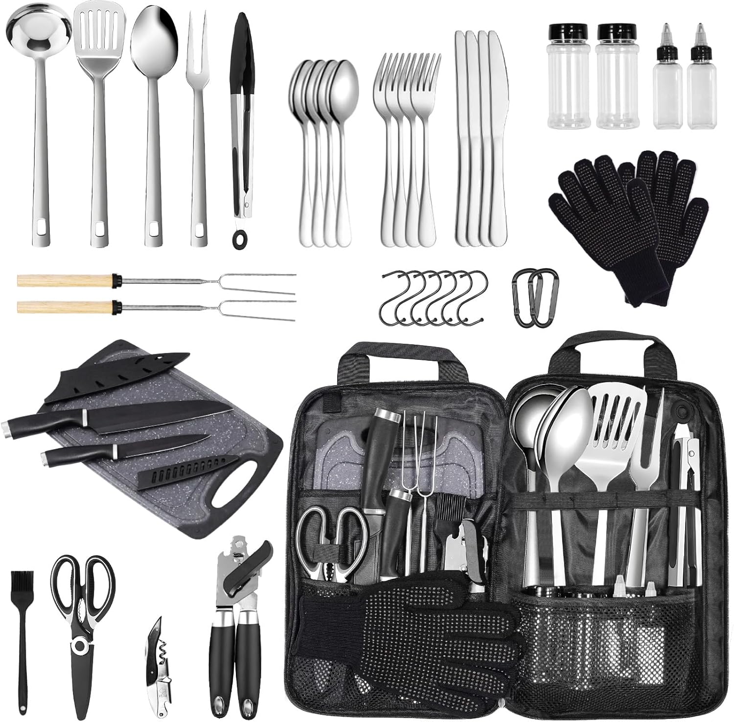 Camping Kitchen Utensil Set Outdoor Cooking Set Accessories Camping ...