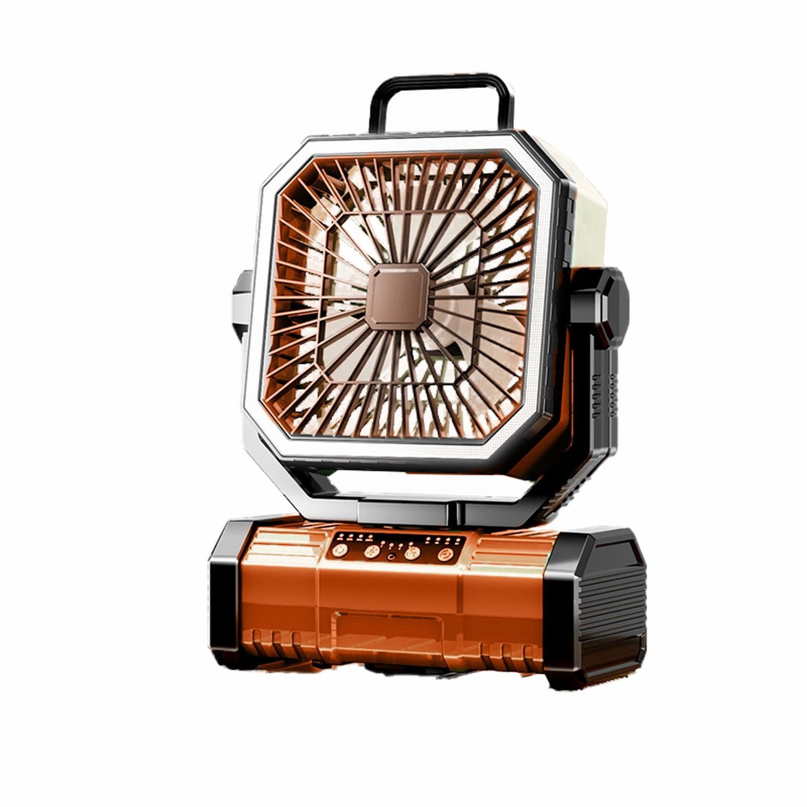 Camping LED Fan With Light 20000mAh Rechargeable Battery Powered ...