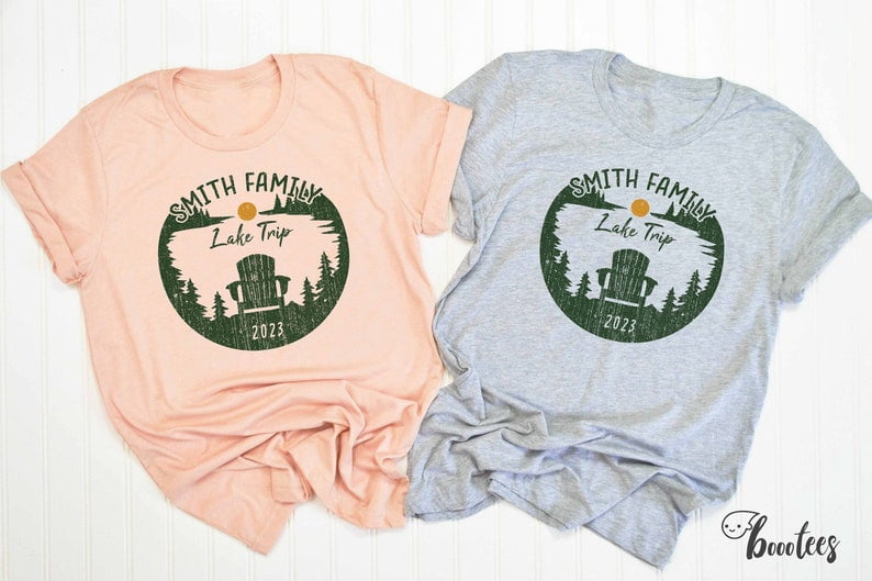 Camping Lake Trip Shirts, Family Vacation Tees for Men Women Kids Baby ...