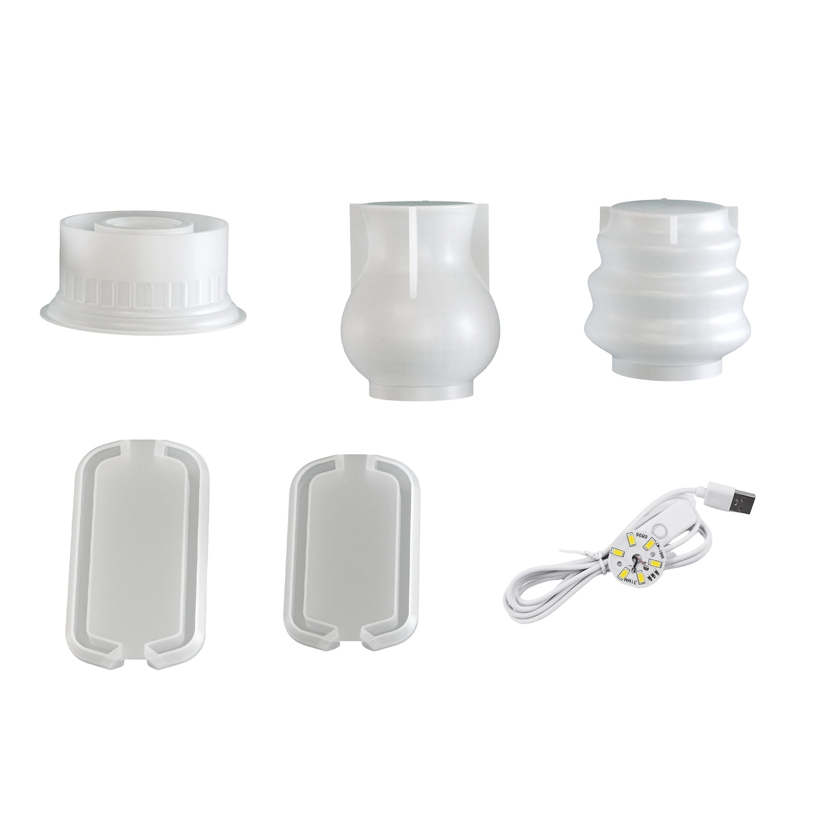 Camping Lamp Silicone Mold and LED Light Set for Crafting Beautiful ...