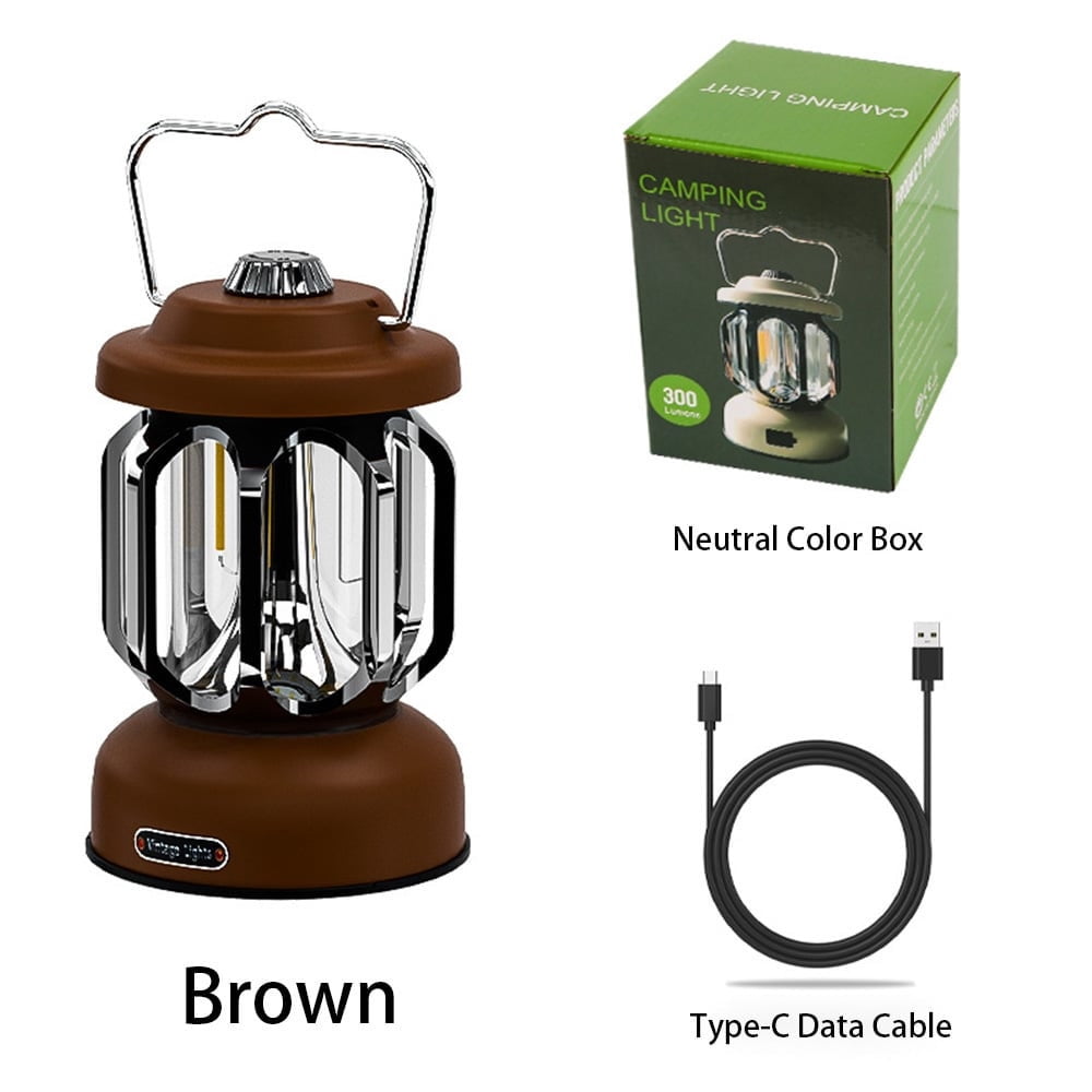 Camping Lamp Type C Fast Charging Tent Lamp • Stepless Dimming ...