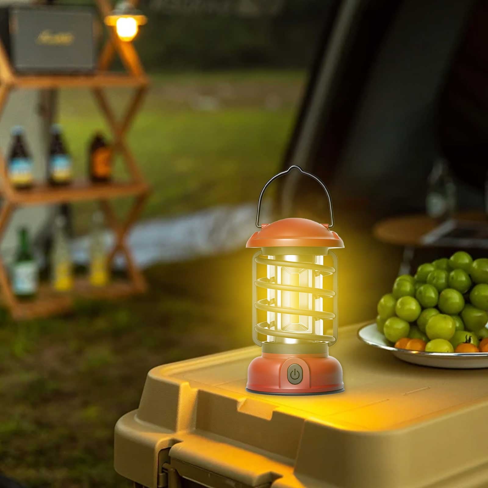 Camping Lamp, Yannianjz Camping Lamp, USB Rechargeable LED Lantern ...