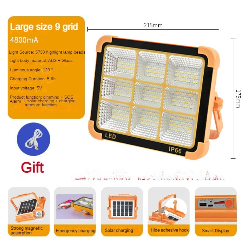 Camping Lantern 20000mAh High Solar Rechargeable LED Tent Light with ...