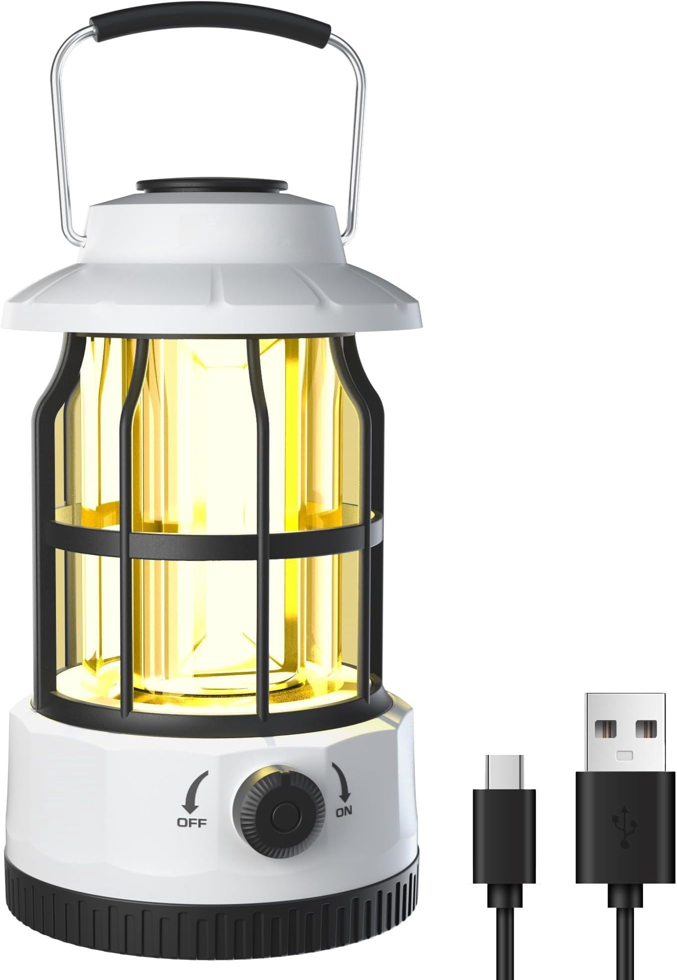 Camping Lantern, C with Stepless Dimming, Portable Camping Lights ...