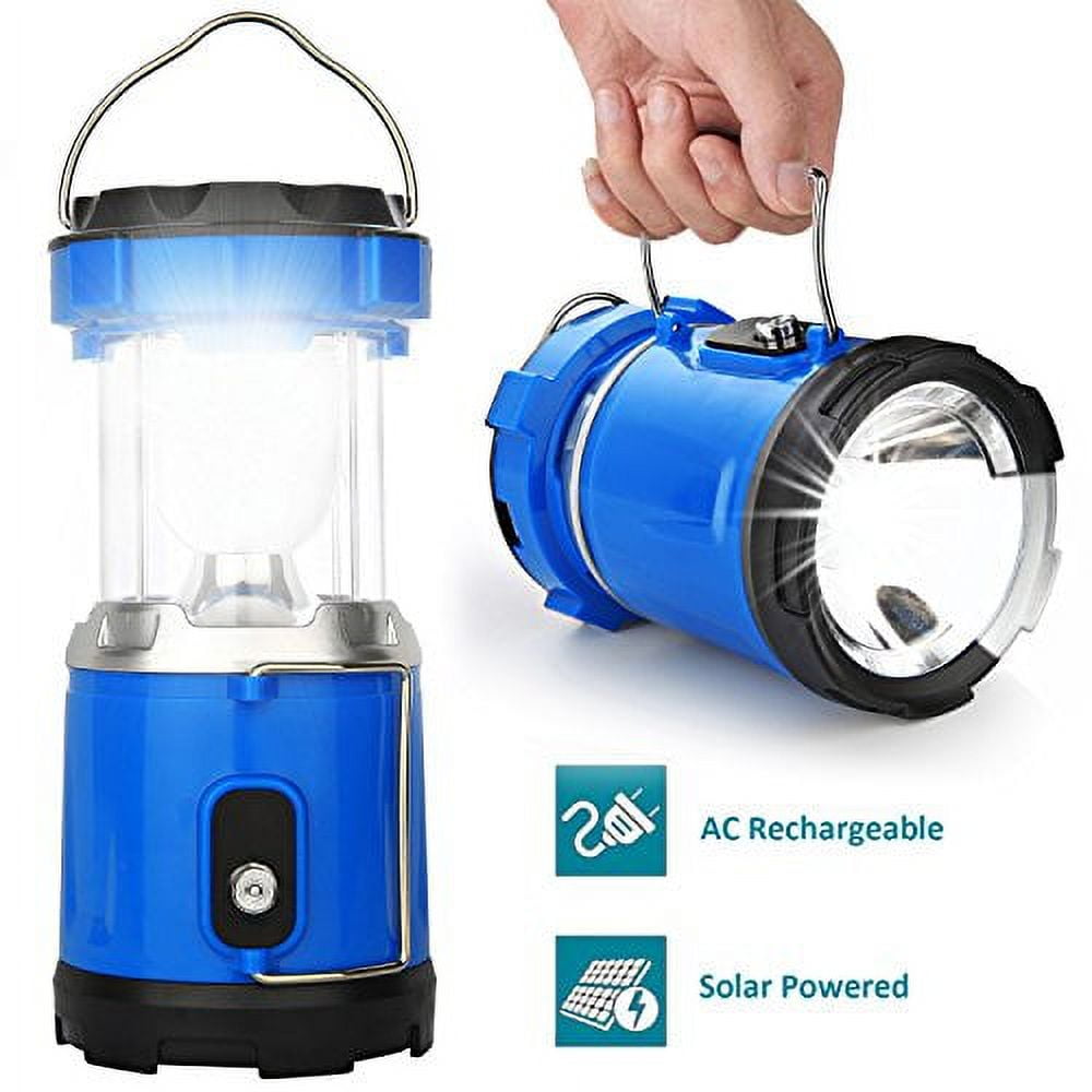 Camping Lantern Light, IRuiYinGo Rechargeable Lamp Solar LED Flashlight ...