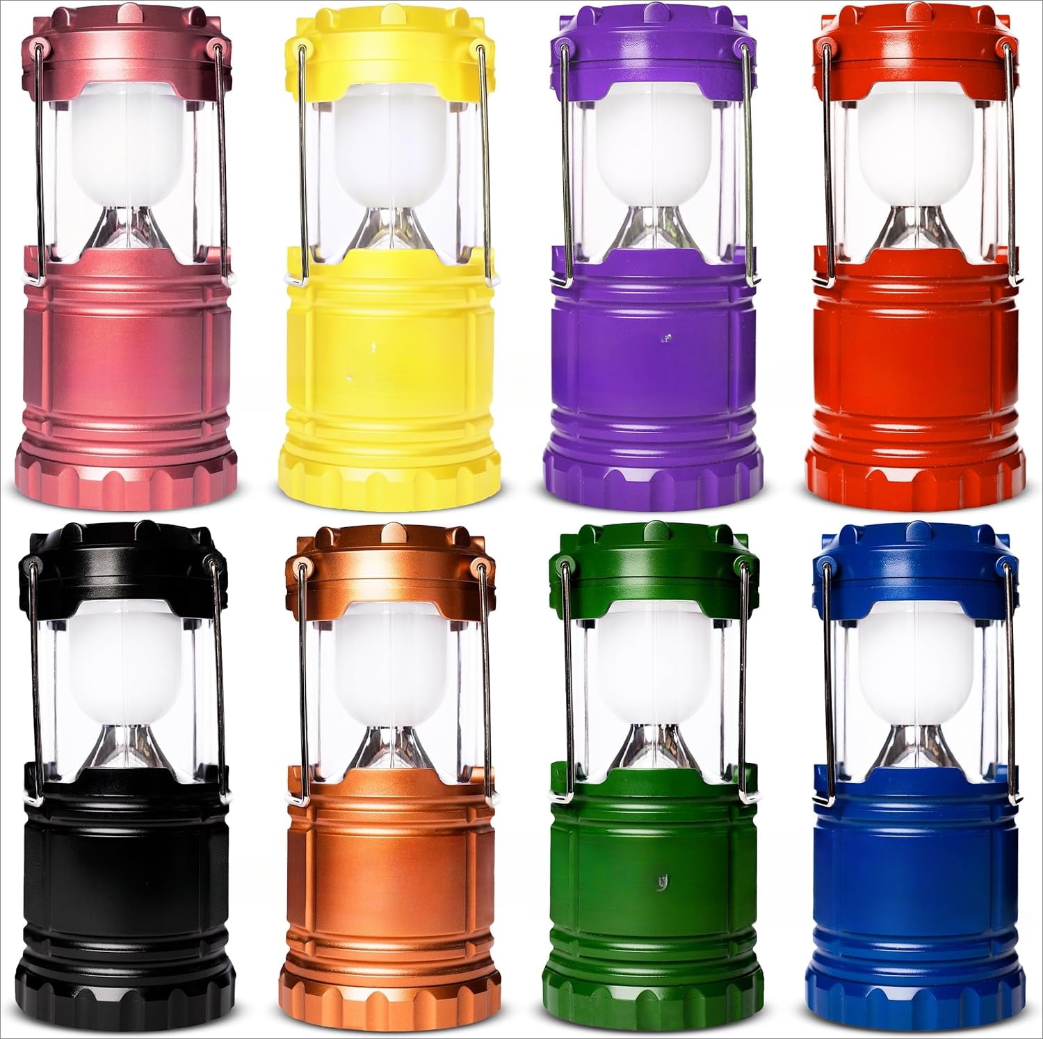 Camping Lantern Multicolor 4 Pack Lanterns for Power Outages, Camping ...