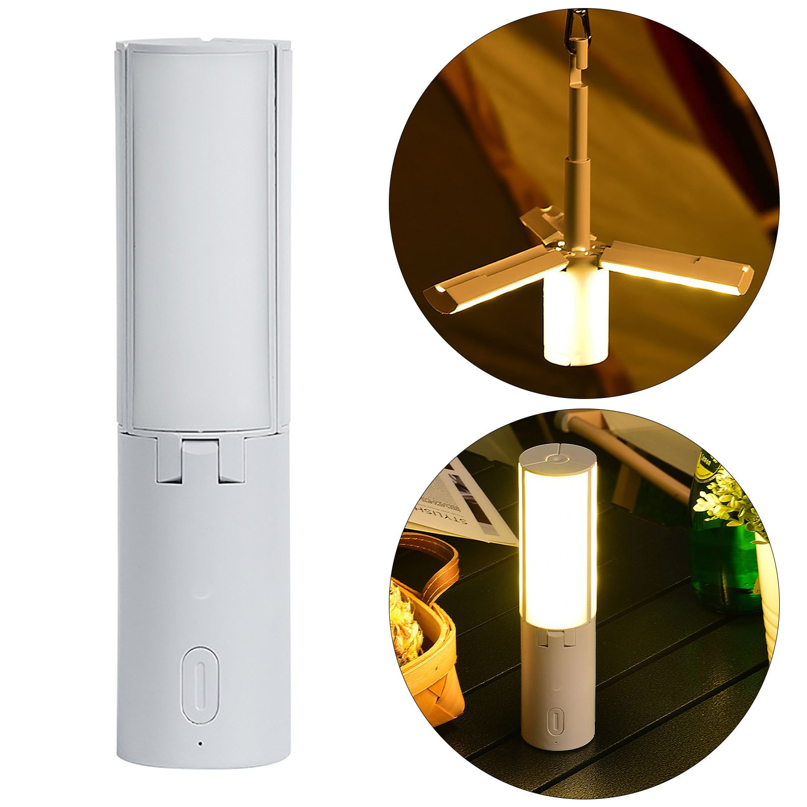 Camping Lantern Outdoor Folding Multi-function Tent Light,Portable Hanging LED Lanterns with 3 ...