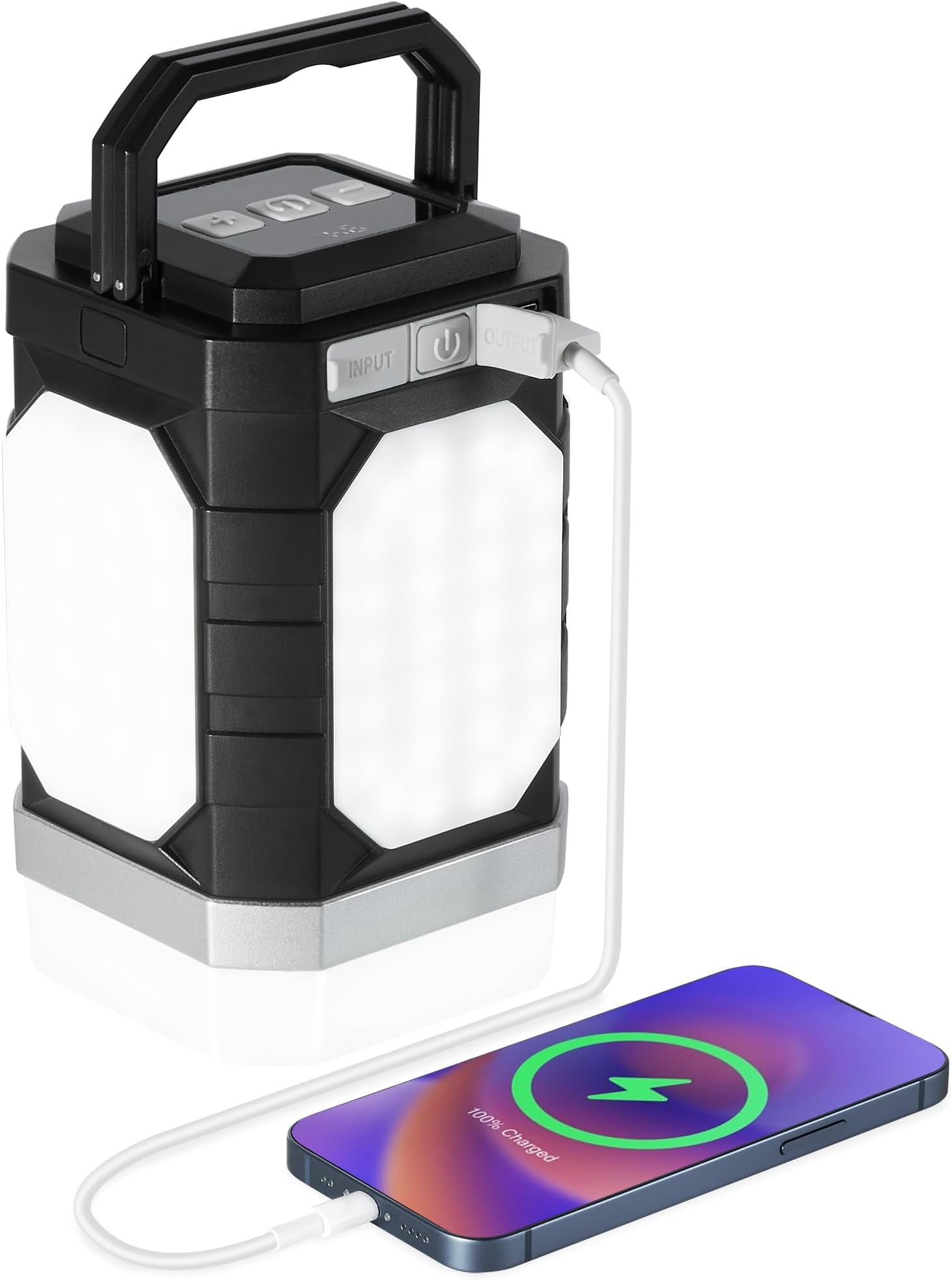 Camping Lantern Rechargeable-30,000mAh Portable Camping Lights, QC3.0 ...