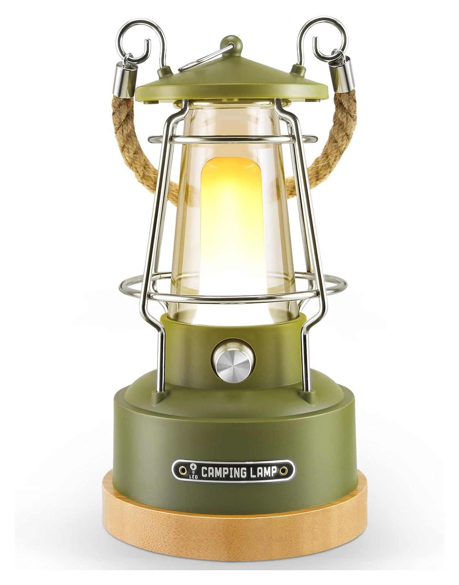 Camping Lantern Rechargeable, 370LM Dimmable LED Vintage Battery ...