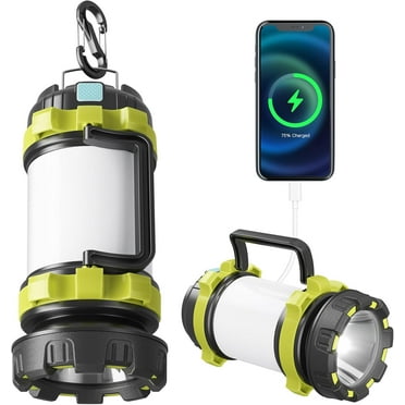 Consciot LED Camping Lantern, 1000LM, D Battery, 4 Modes, Dimmable, Water-Resistant, 2-Pack ...