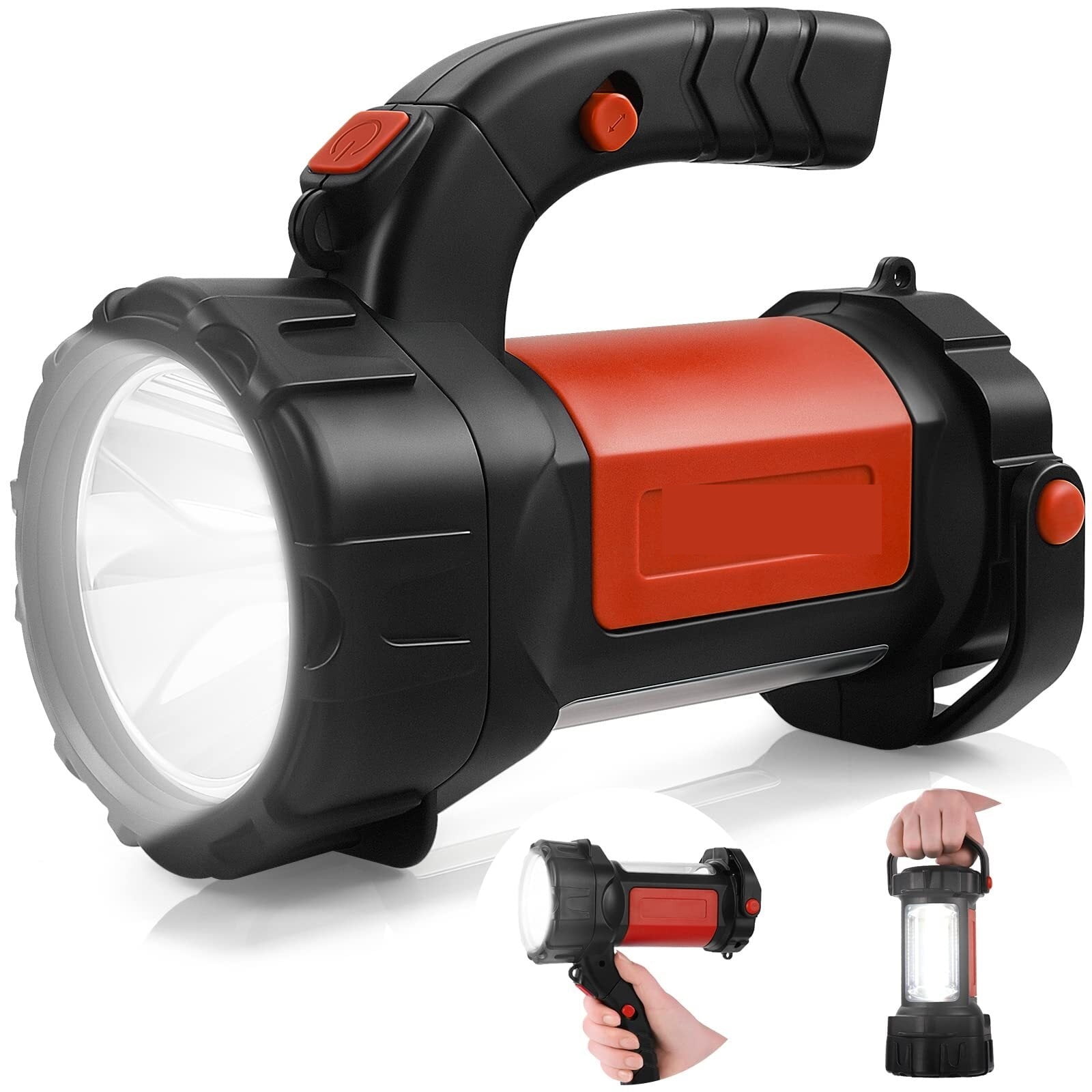Camping Lantern Rechargeable,LED Flashlight Spotlight Lantern with ...