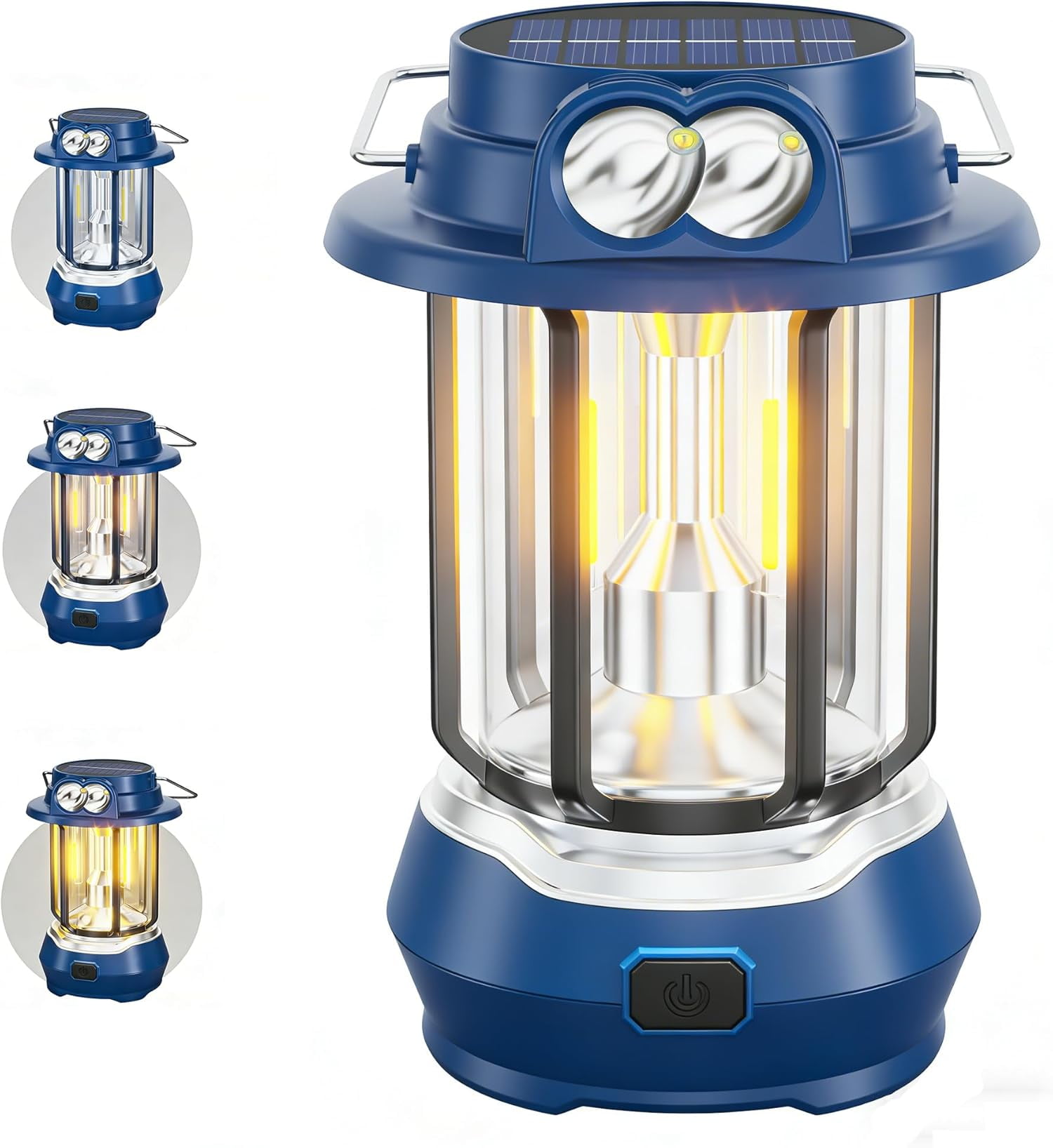 Camping Lantern ,Solar & C Tent Lights for Camping, 5 Modes Portable ...