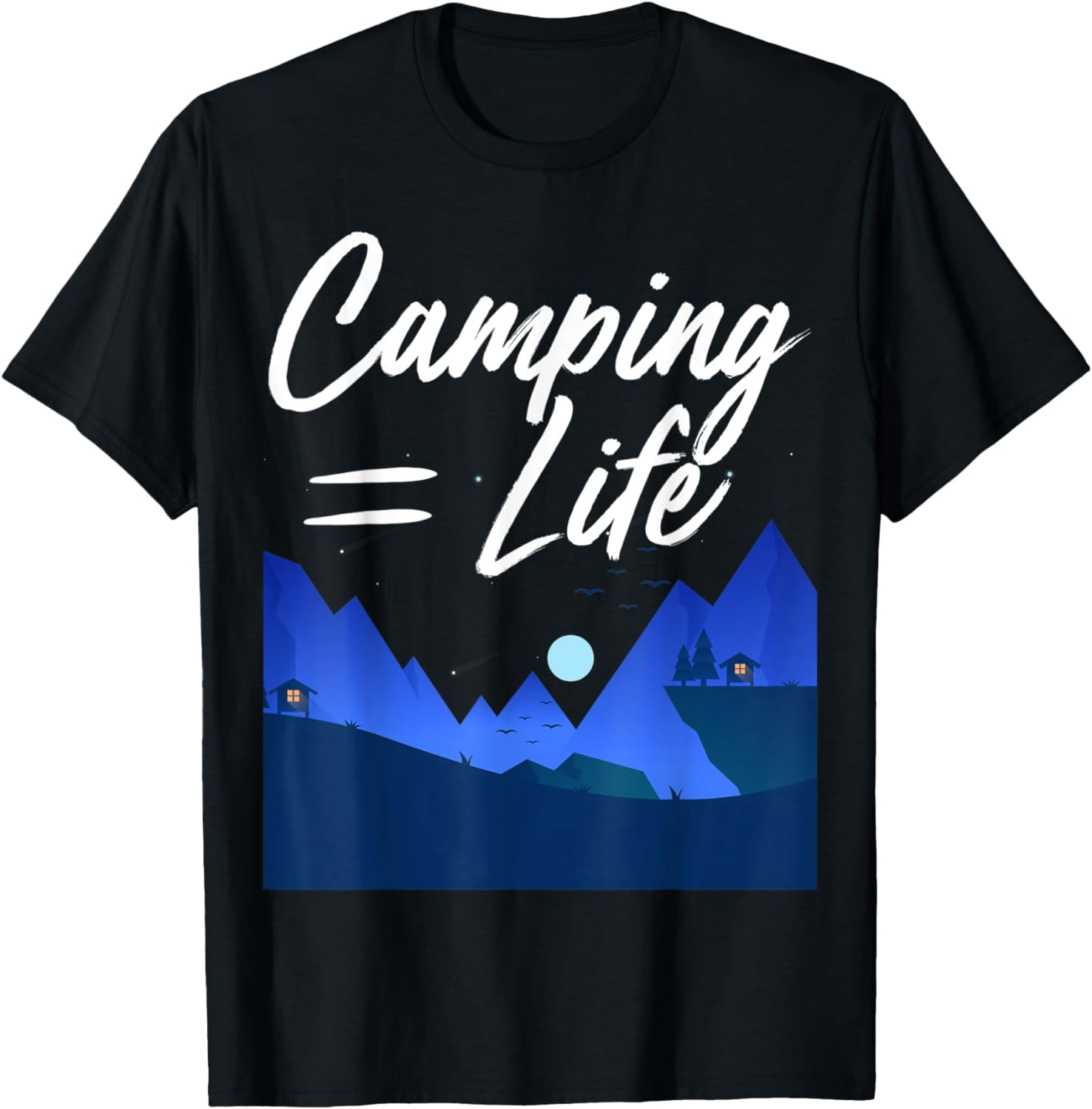 Camping Life Van Life Happy Camper T-Shirt - Walmart.com