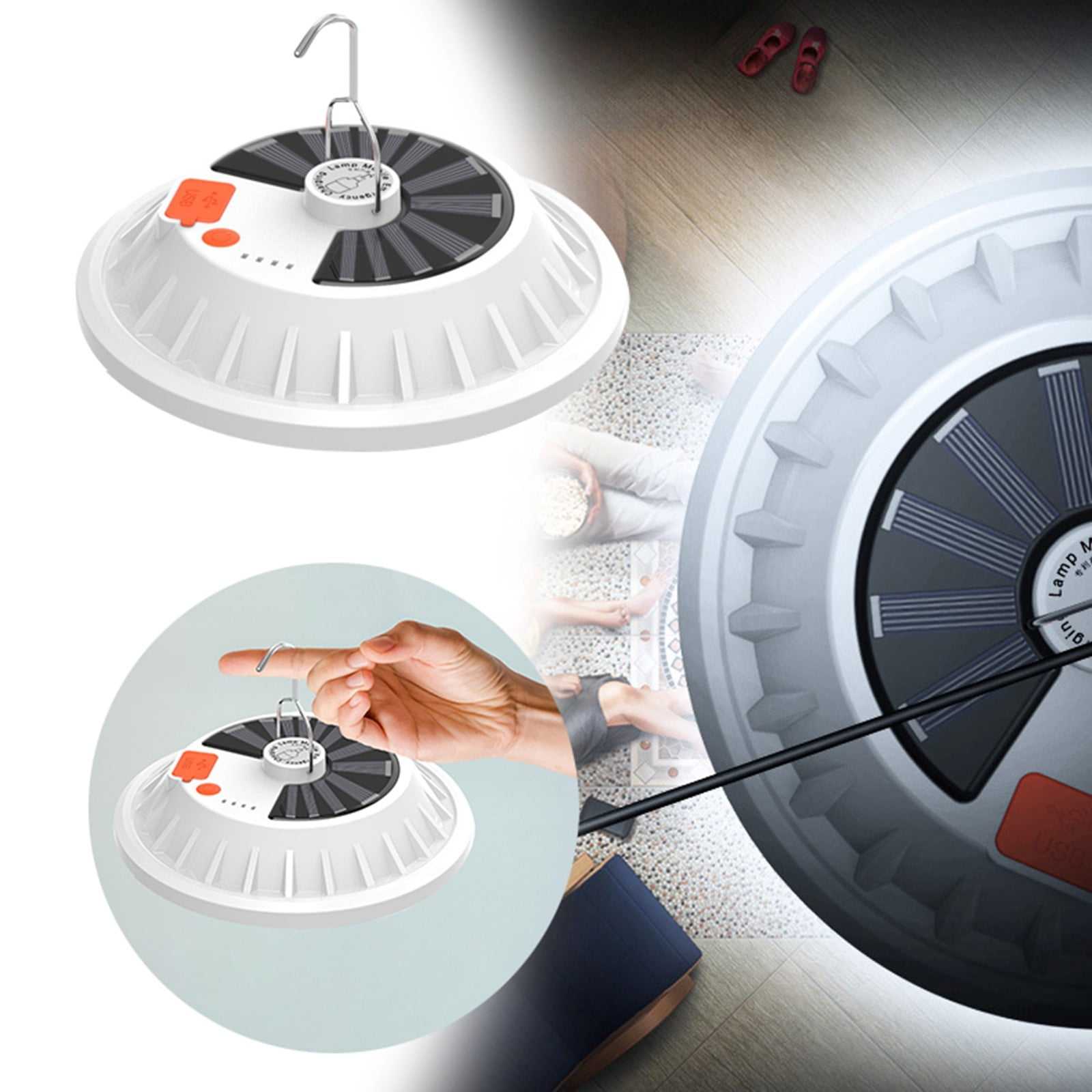 Camping Light, Solar LED Bulb Light Remote Controlled Outdoor Emergency ...