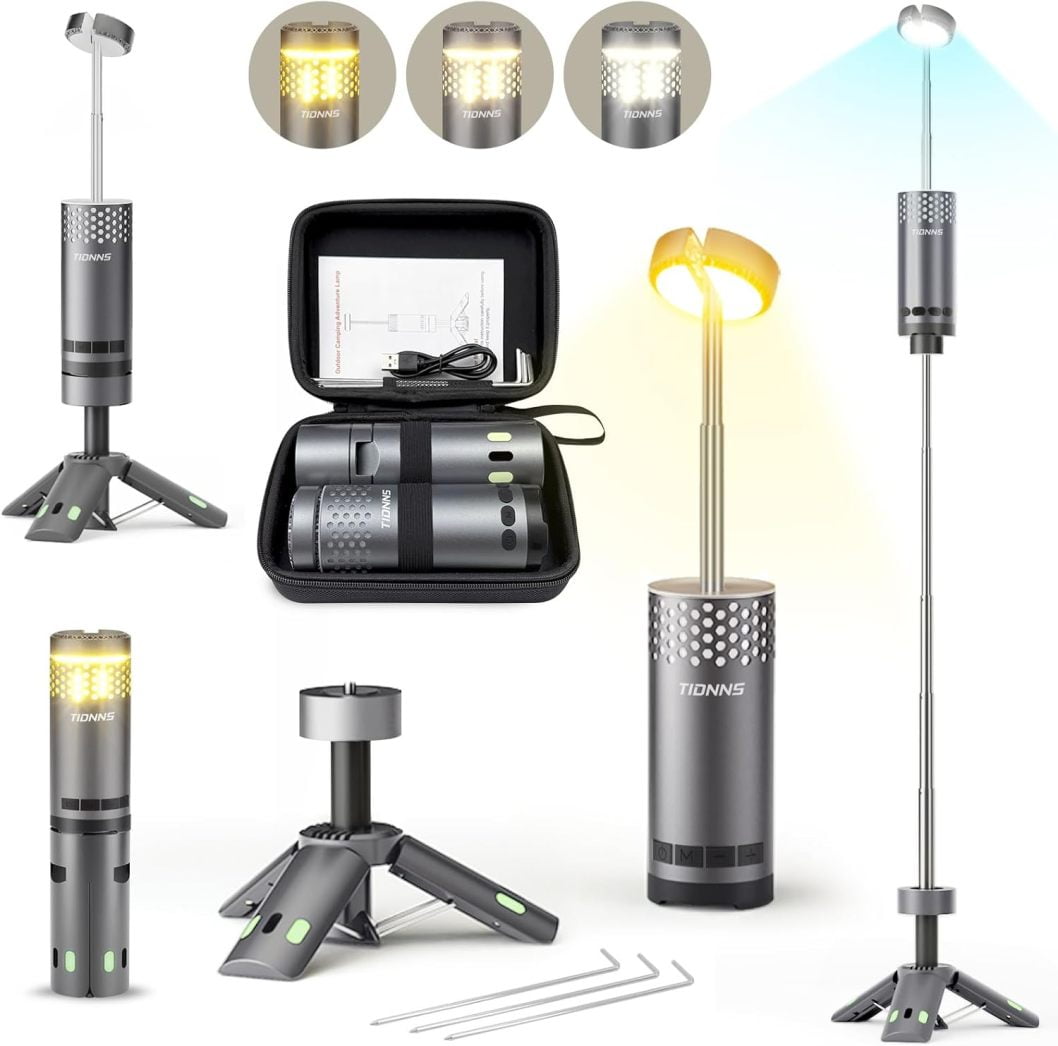 Camping Lights Rechargeable, Detachable Camping Lantern with Stand ...