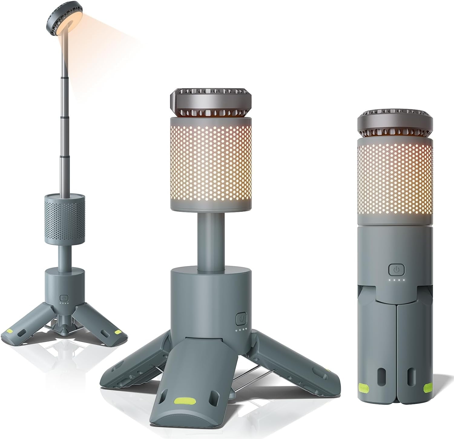 Camping Lights Rechargeable Camping Lantern, Extendable Light Tripod, 3 ...