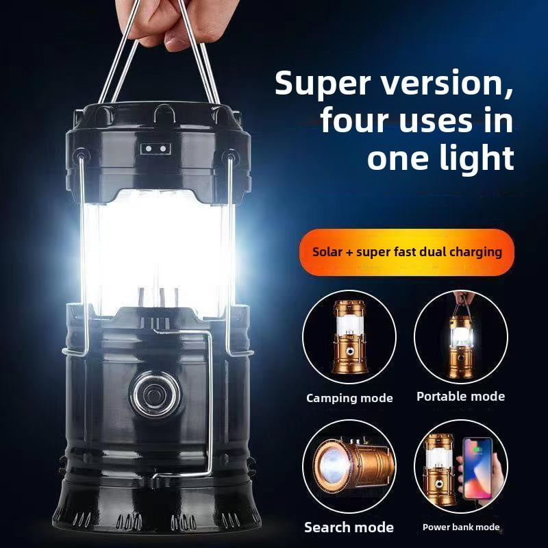 Camping Lights Rechargeable Solar Energy Camping Stall Household Indoor ...