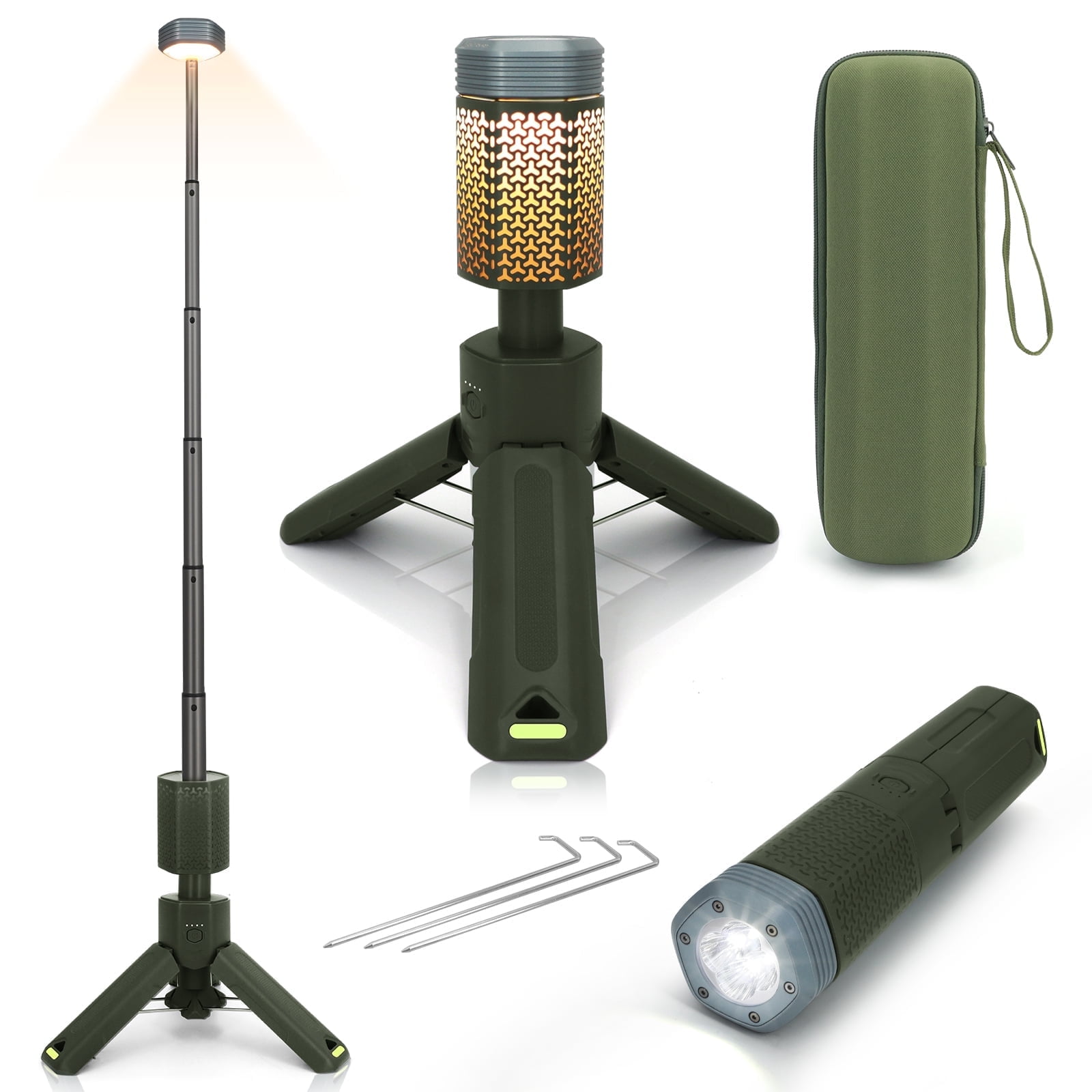 Camping Lights,Telescopic Camping Light with Storage Bag,Portable ...