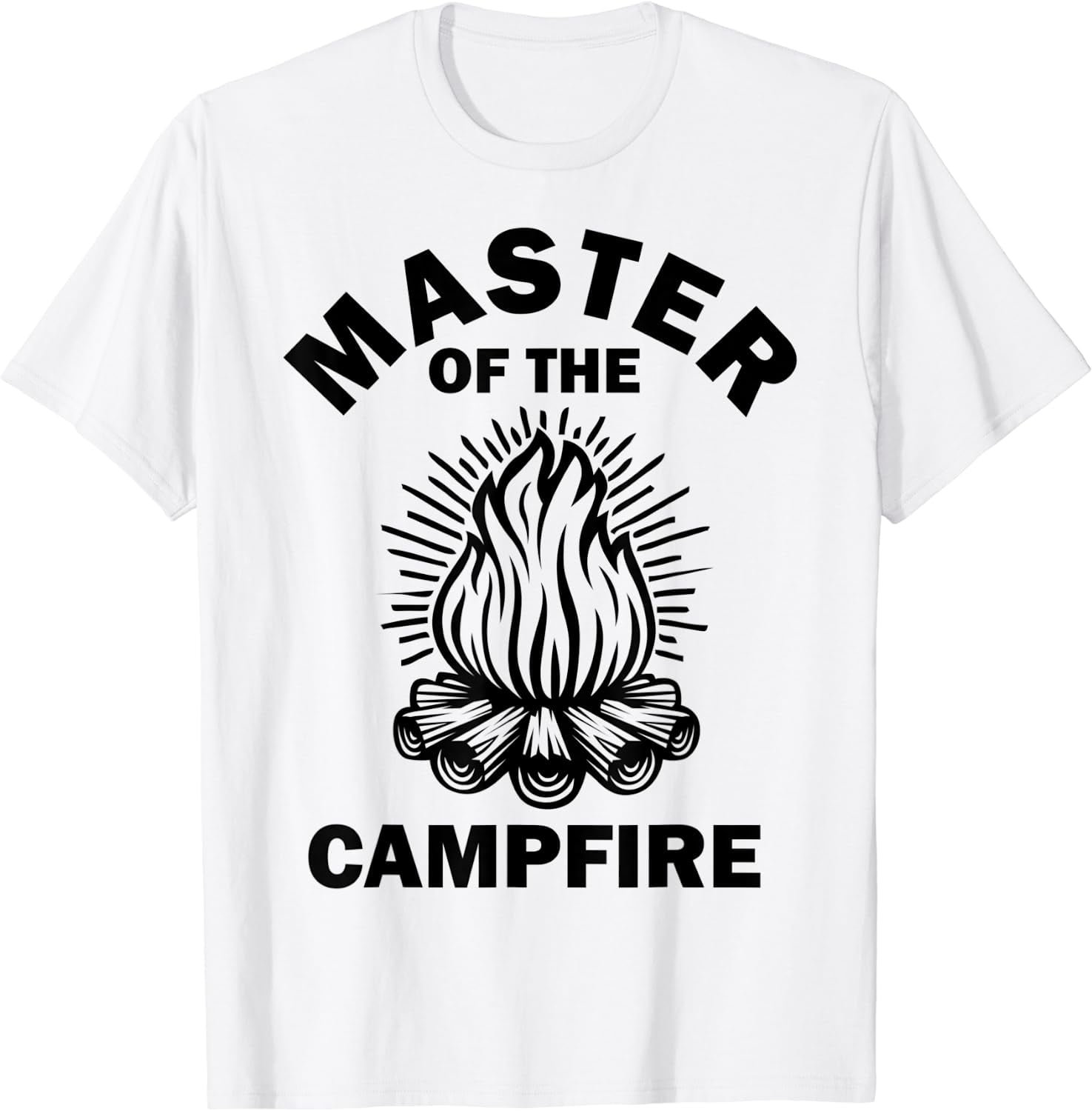 Camping Master Of The Campfire Funny Summer Vacation Hiking T-Shirt ...