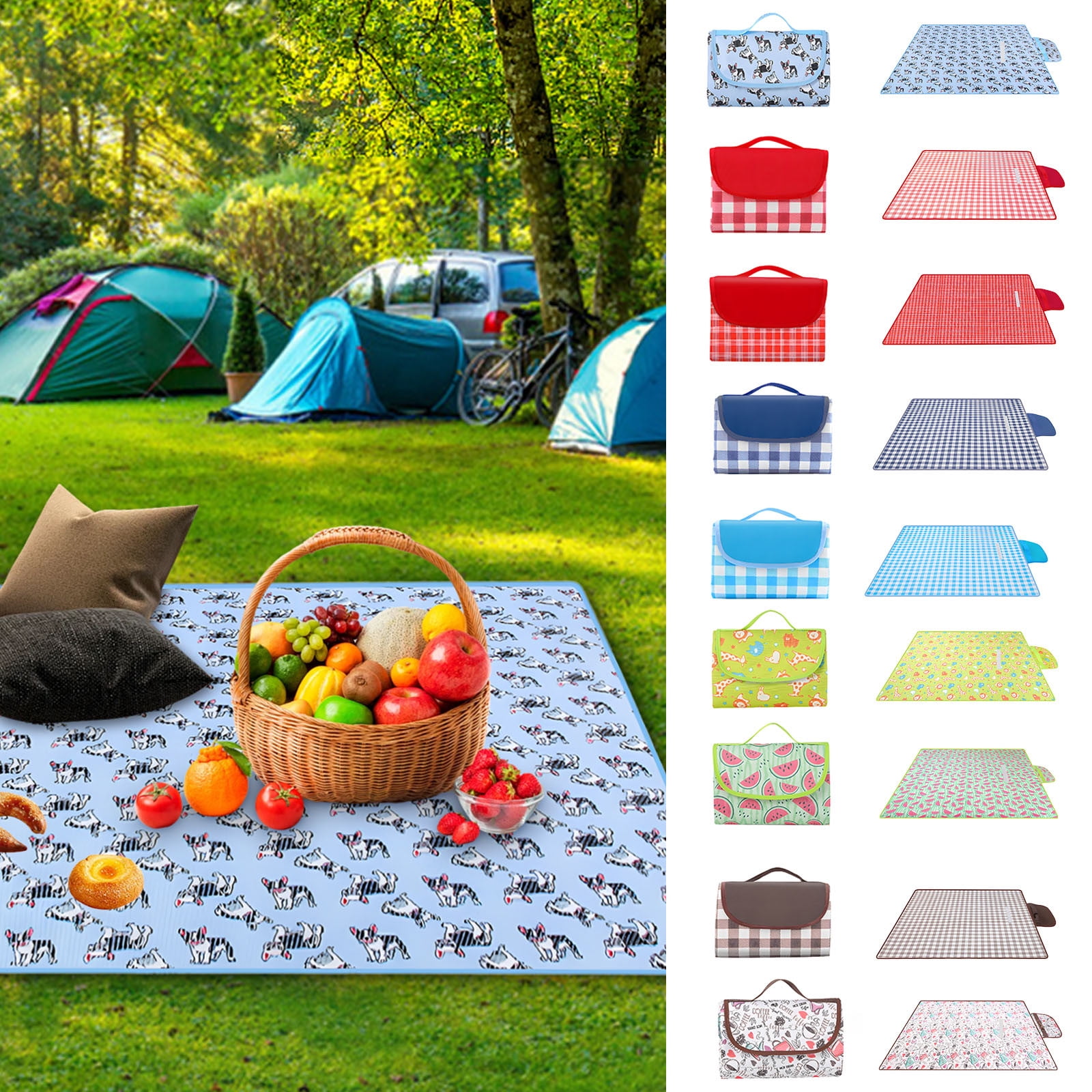 Camping Mat, Outdoor Carpet, Waterproof Design, Lightweight Portability ...