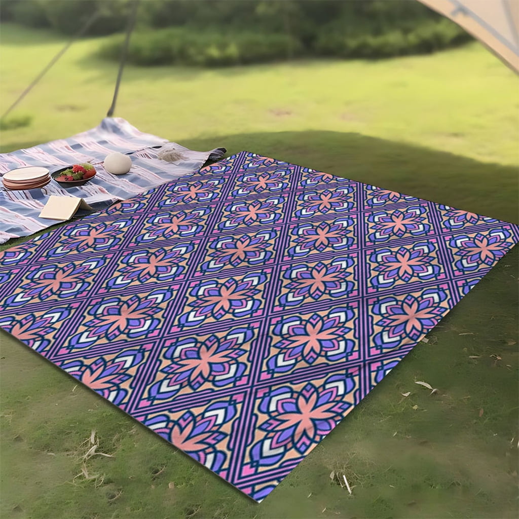 Camping Mats Foldable Large Picnics and Beach Blanket Light Weight ...