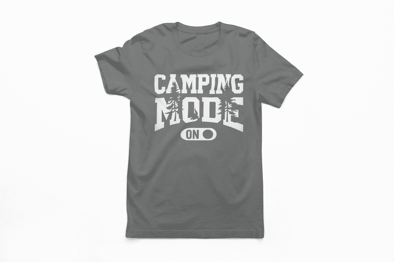 Camping Mode On Graphic T-Shirt for Men & Women, Outdoor Adventure ...