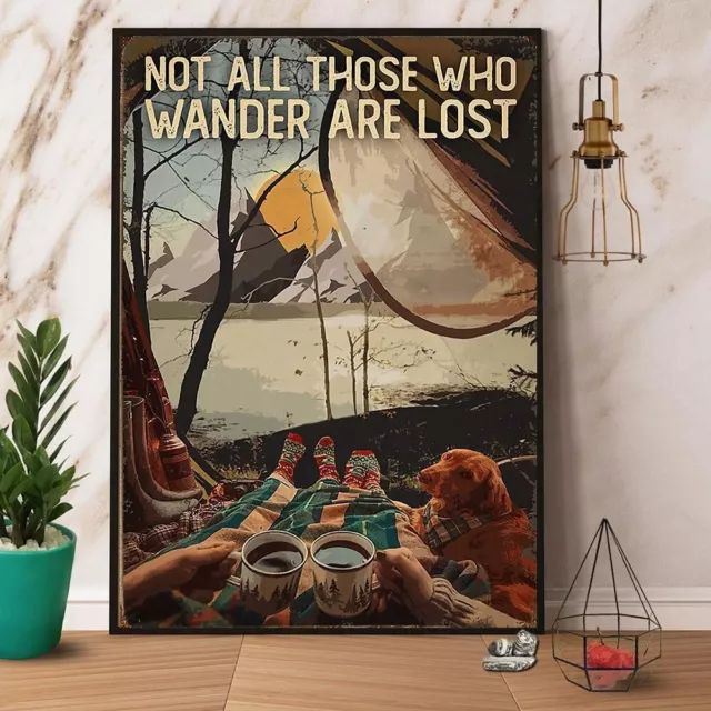 Camping Not All Those Who Wander Are Lost Paper Poster Matte Poster NO ...