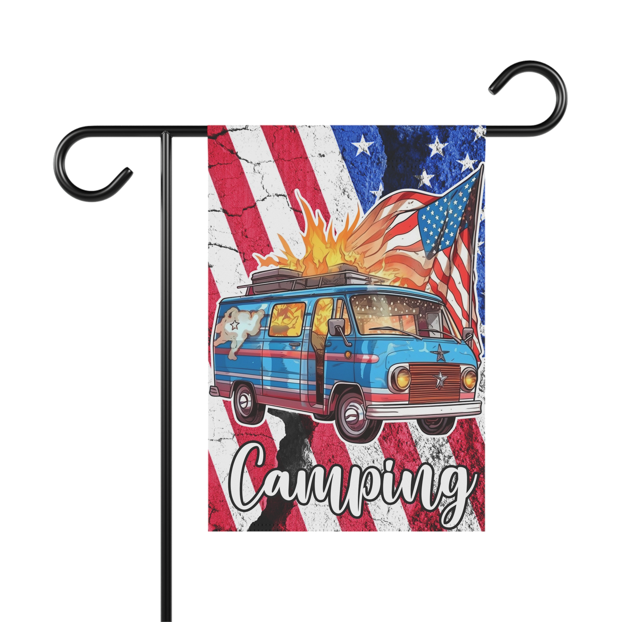 Camping Patriotic Flag, Camping Lovers Family Flag ID-0623-E1QB ...