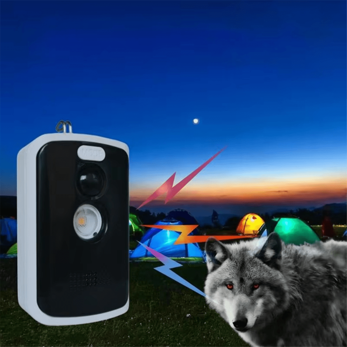 Camping Perimeter Alarm 125DB High-Volume Trip Alarm Motion Sensor ...