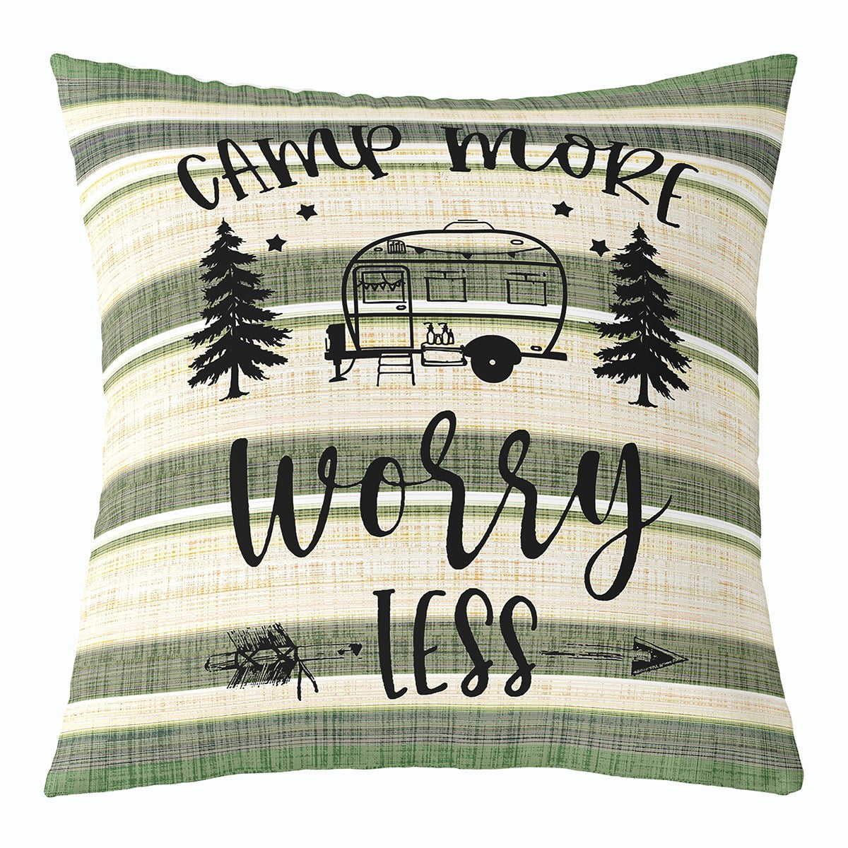Camping Pillow Cover,Camper Themed Throw Pillow Cover Camper Decor,RV ...