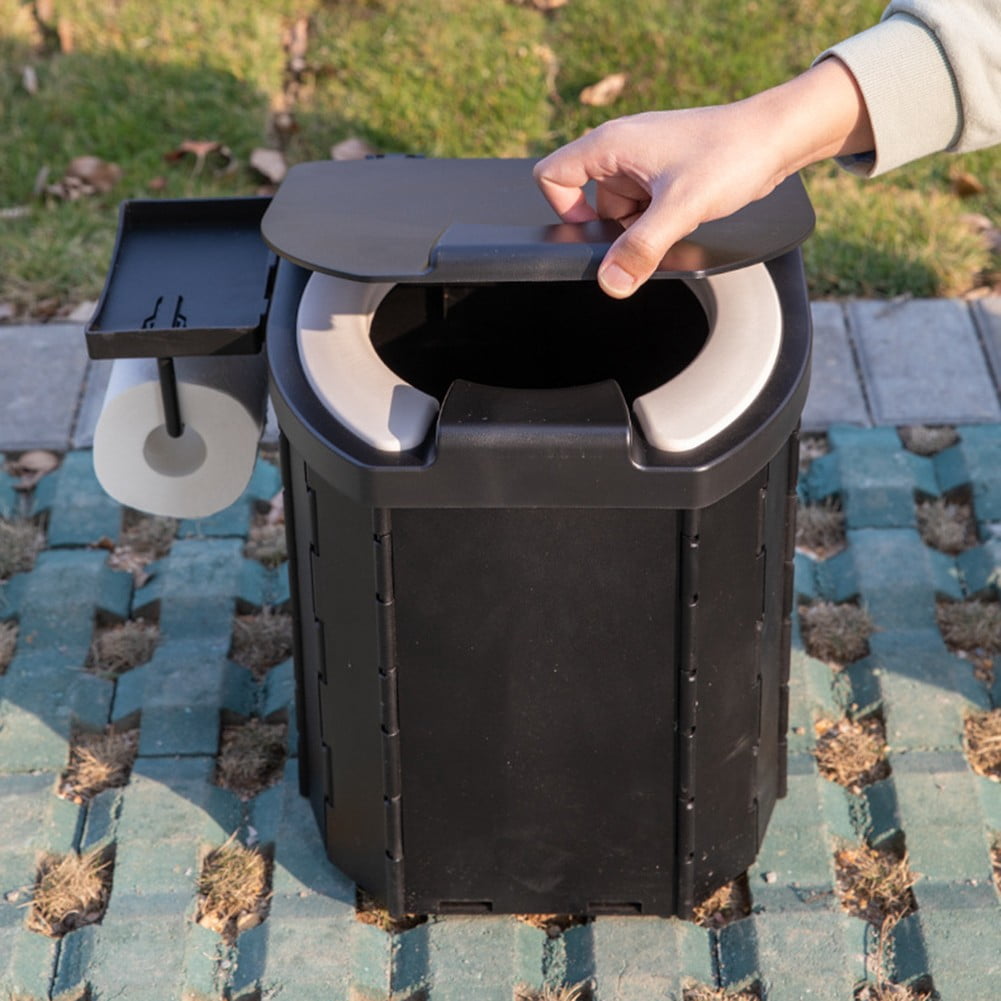 Camping Portable Toilet With Pu Lid For Adults Portable Potty For Tent ...