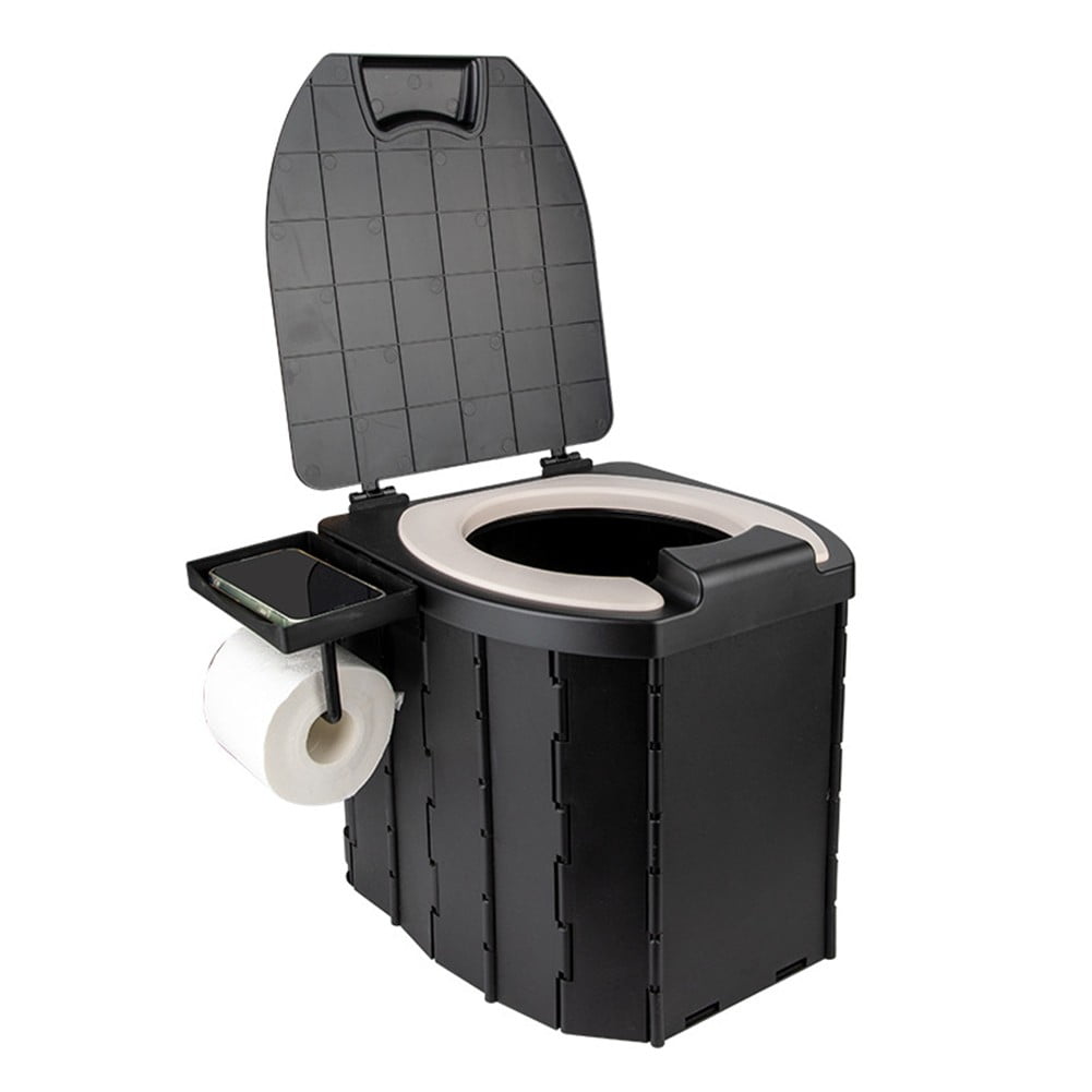 Camping Portable Toilet with PU Lid for Adults Portable Potty for Tent ...