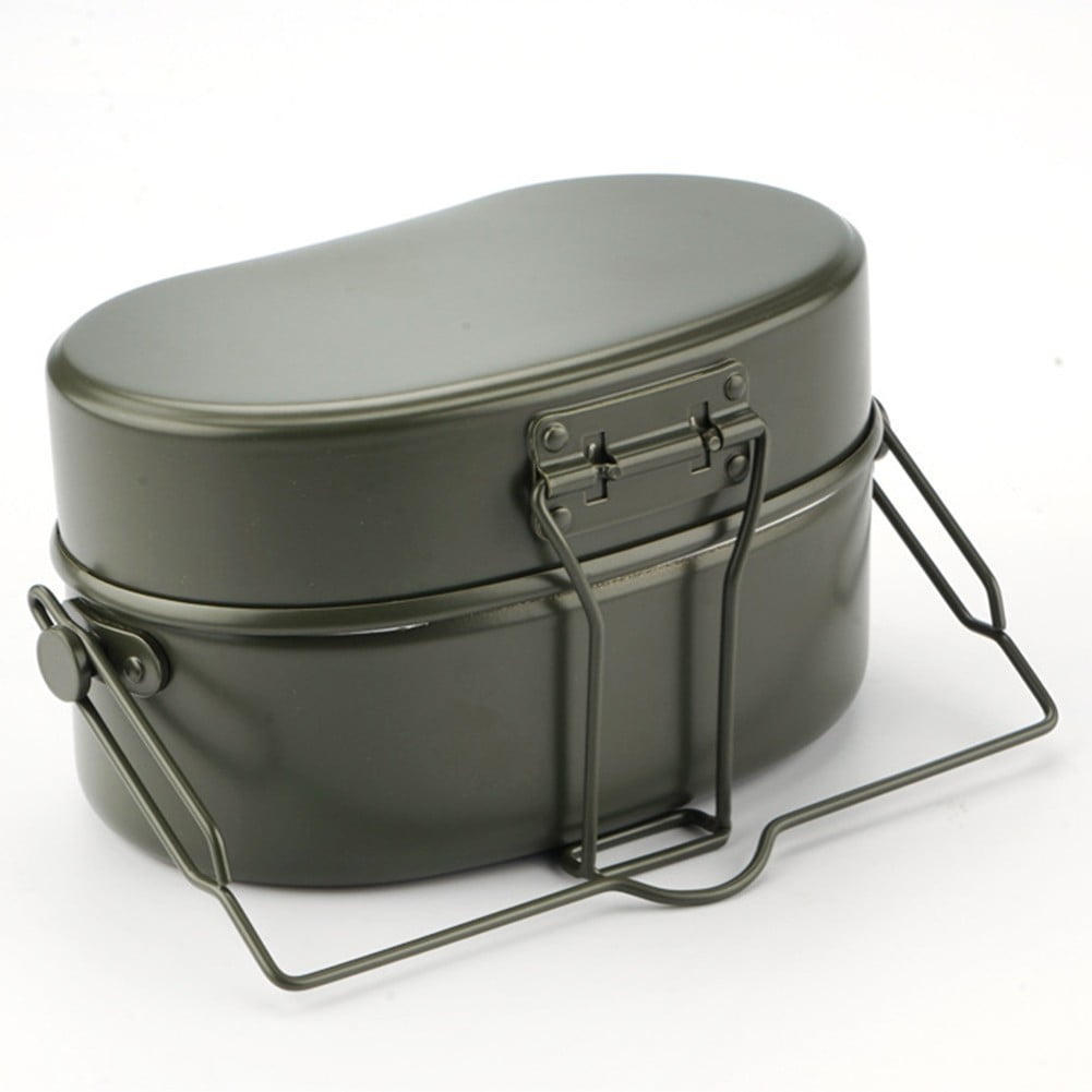 Camping Pot Lunch Box Aluminium Cooking Cookware Hiking Picnic Lunch ...