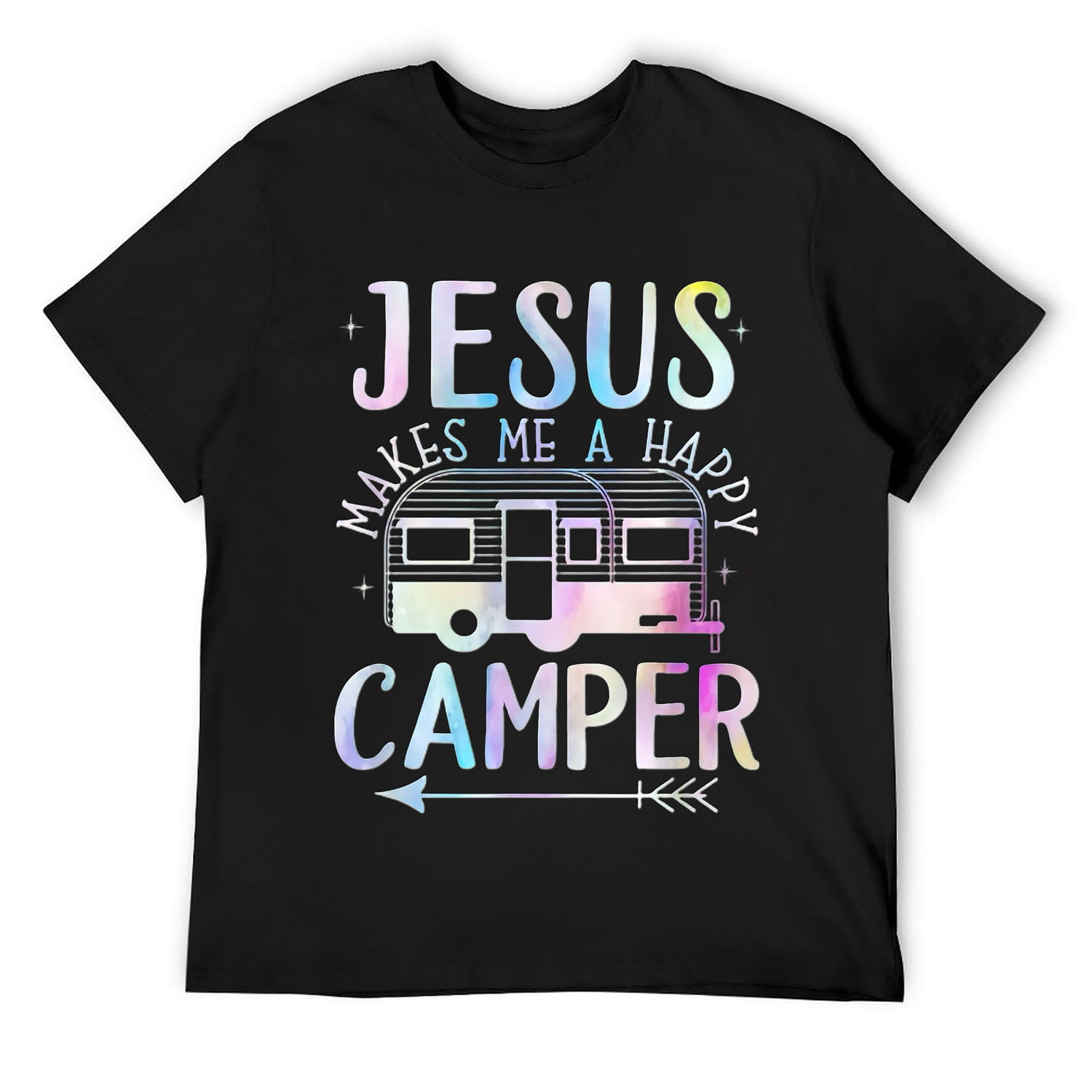 Camping RV Christian Religious Mens T-Shirt Black S - Walmart.com