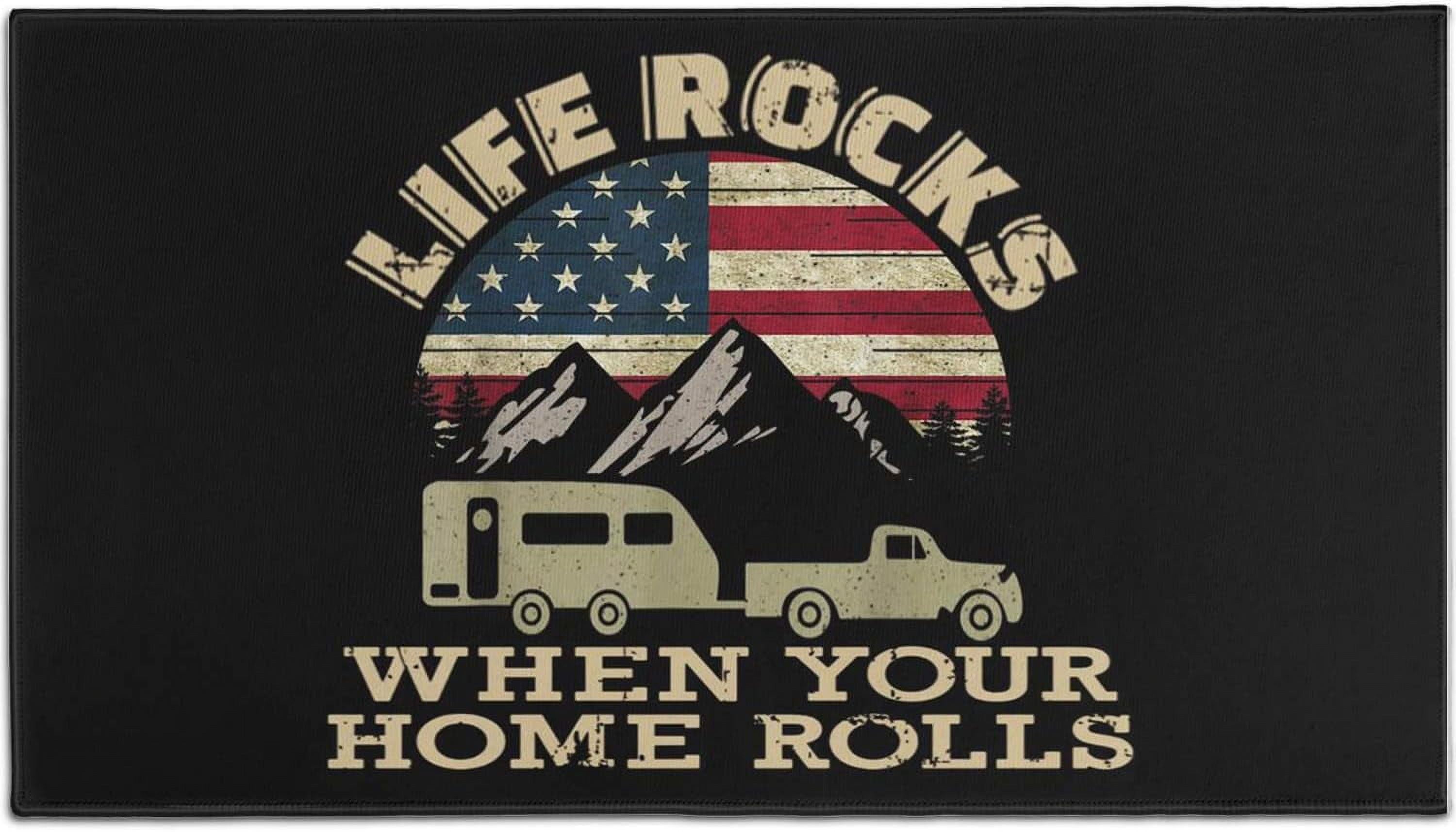 Camping RV Doormat Funny Camper Front Door Mat,Entrance Rug for Camper ...