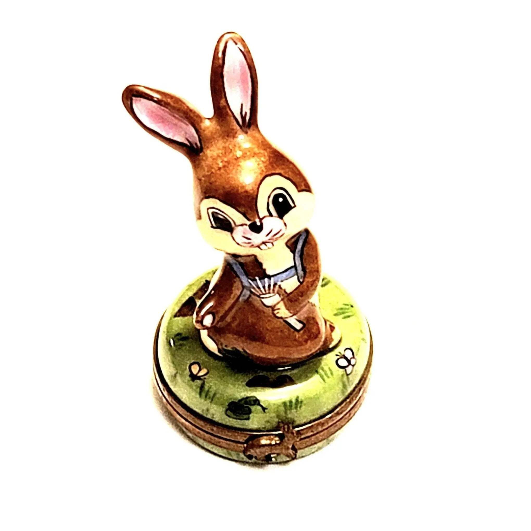 Camping Rabbit Figurine for Collectors Limoges Box Porcelain Figurine ...