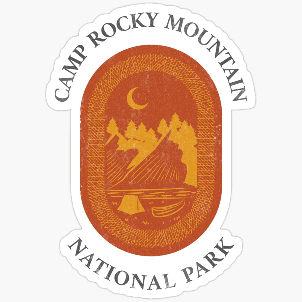 DOPASTICKER Camping Rocky Mountain Glossy Decorative Laptop, Phone ...