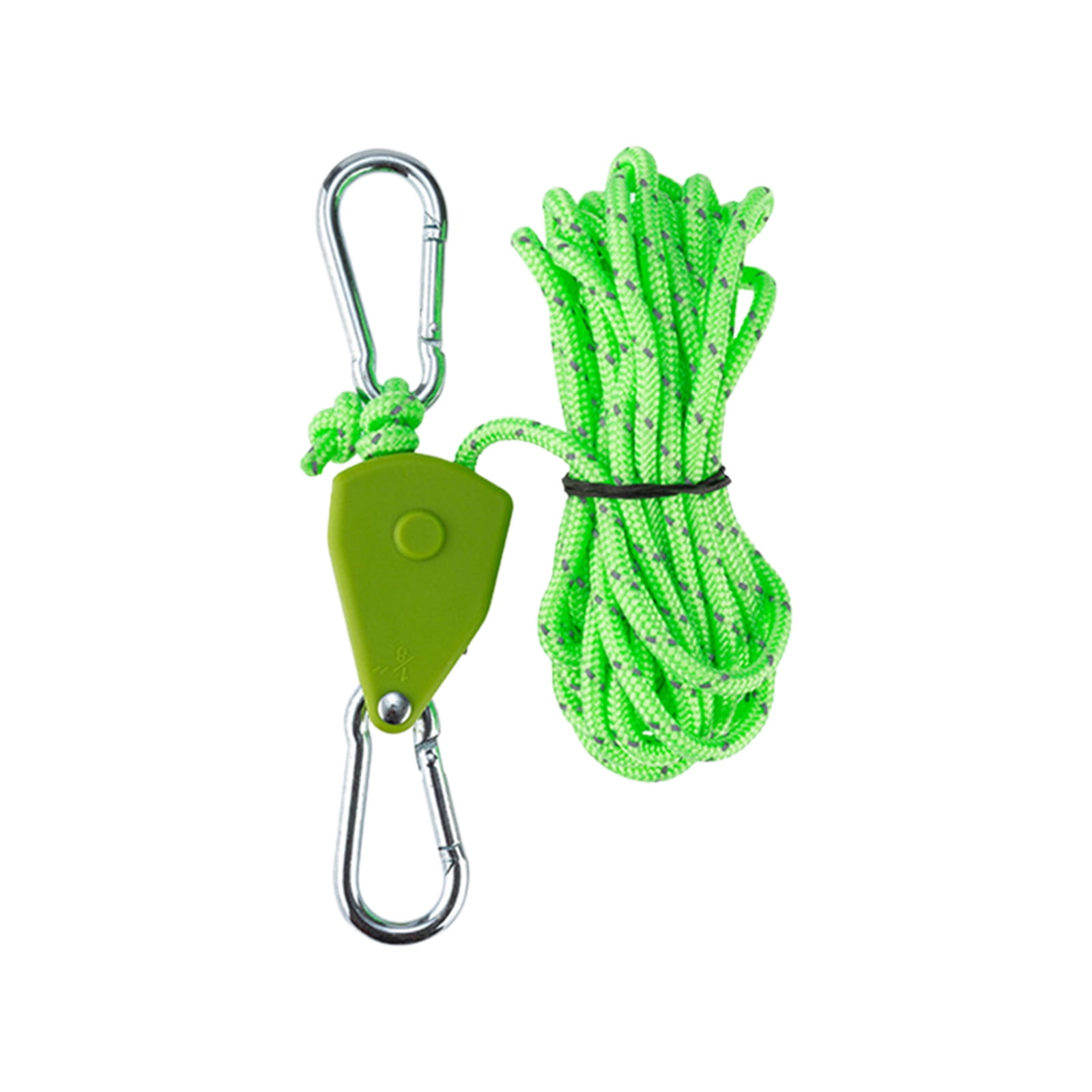 Camping Rope with Ratchet Pulley, Portable Adjustable Fix Tent High ...