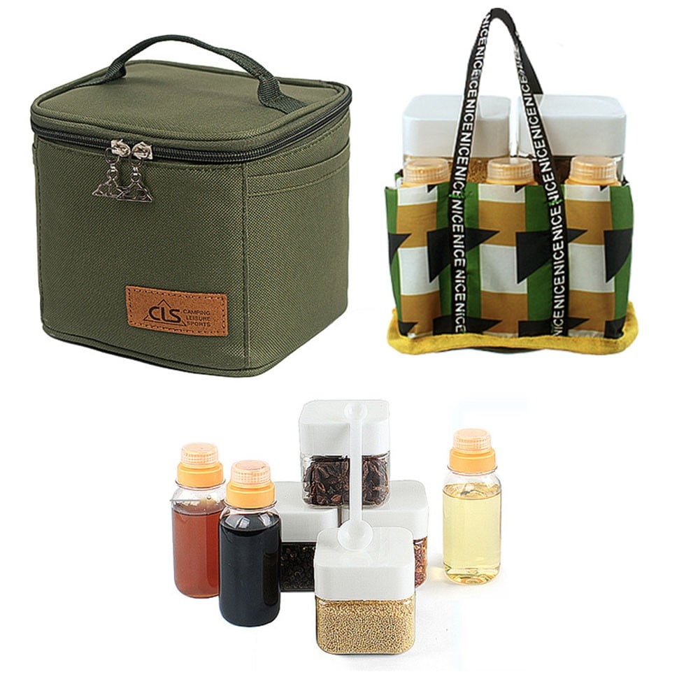Camping Seasoning Jar Set Outdoor Spice Kit Portable Spice Condiment ...