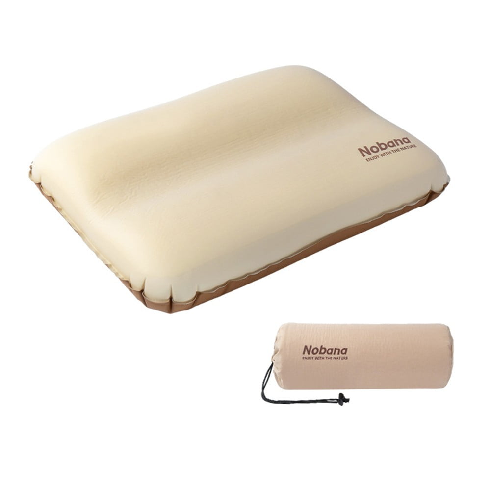 Camping Self Inflating Sponge Outdoor Automatic Inflatable Beige ...