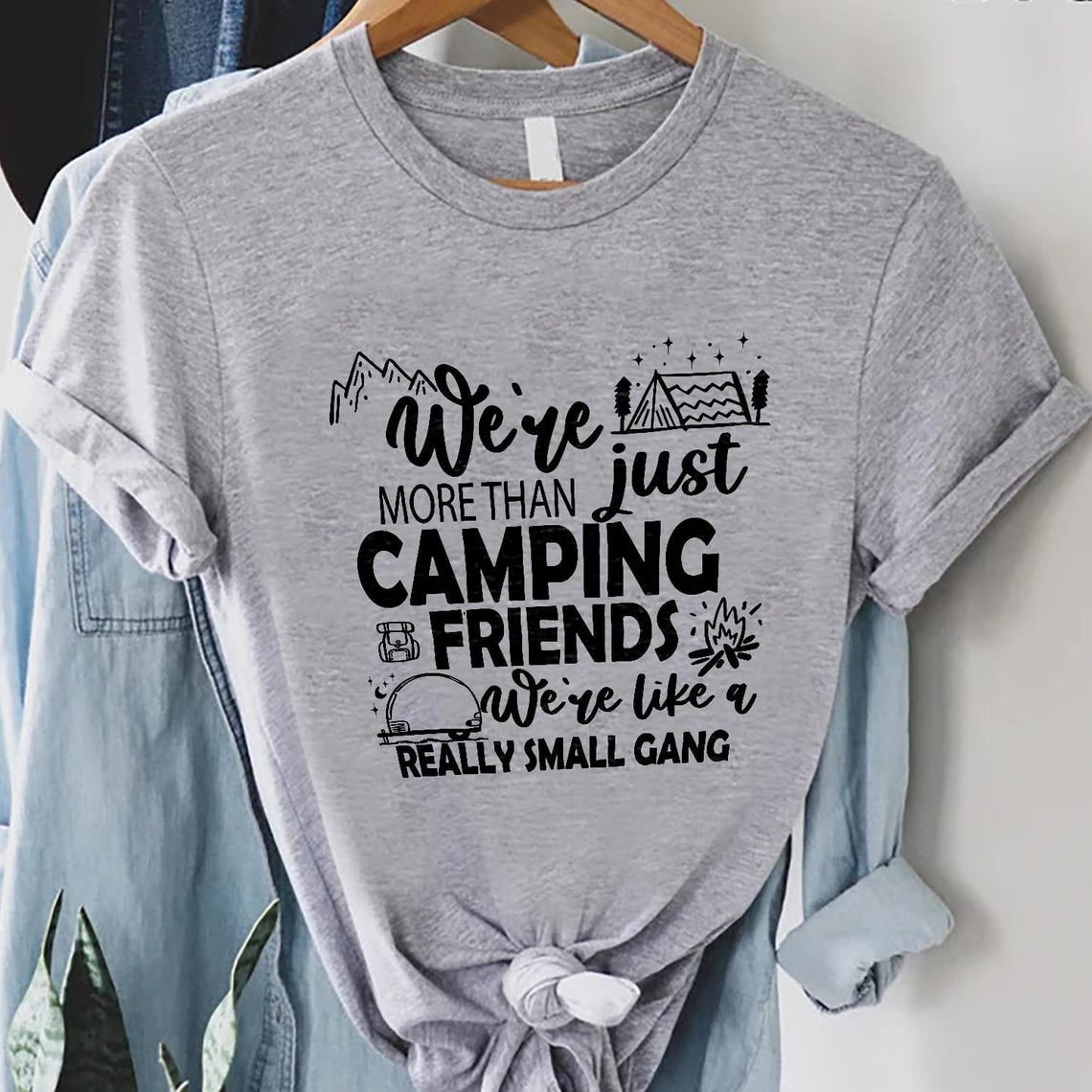 Camping Shirt,Campfire Crew Tee For Family And Friends,Hiking Tent Shirt For Group Trip,Matching ...