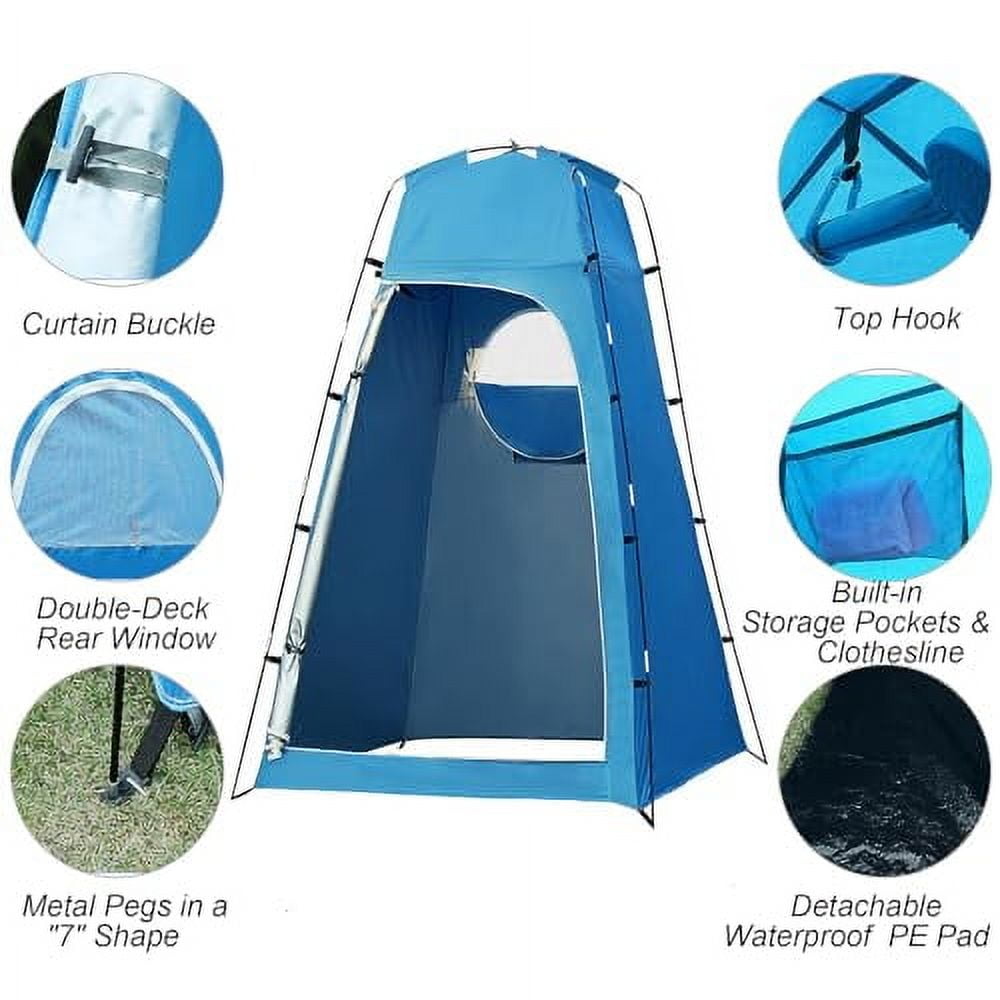 Camping Shower Tent, Privacy Shelter, Changing Room Tent for Portable ...