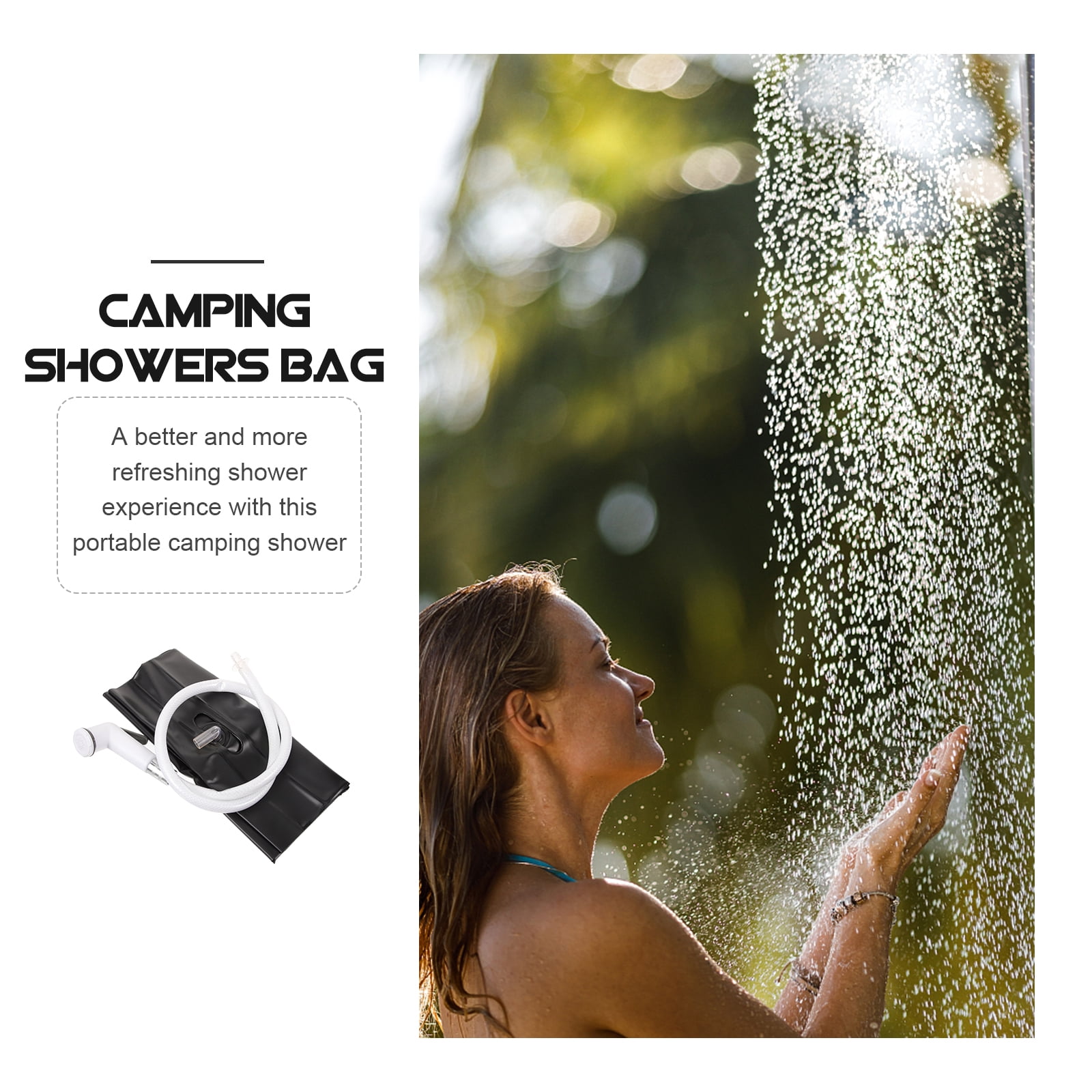 Camping Shower Water Bag Fathers Day Gift Outdoor Accessories Sun ...