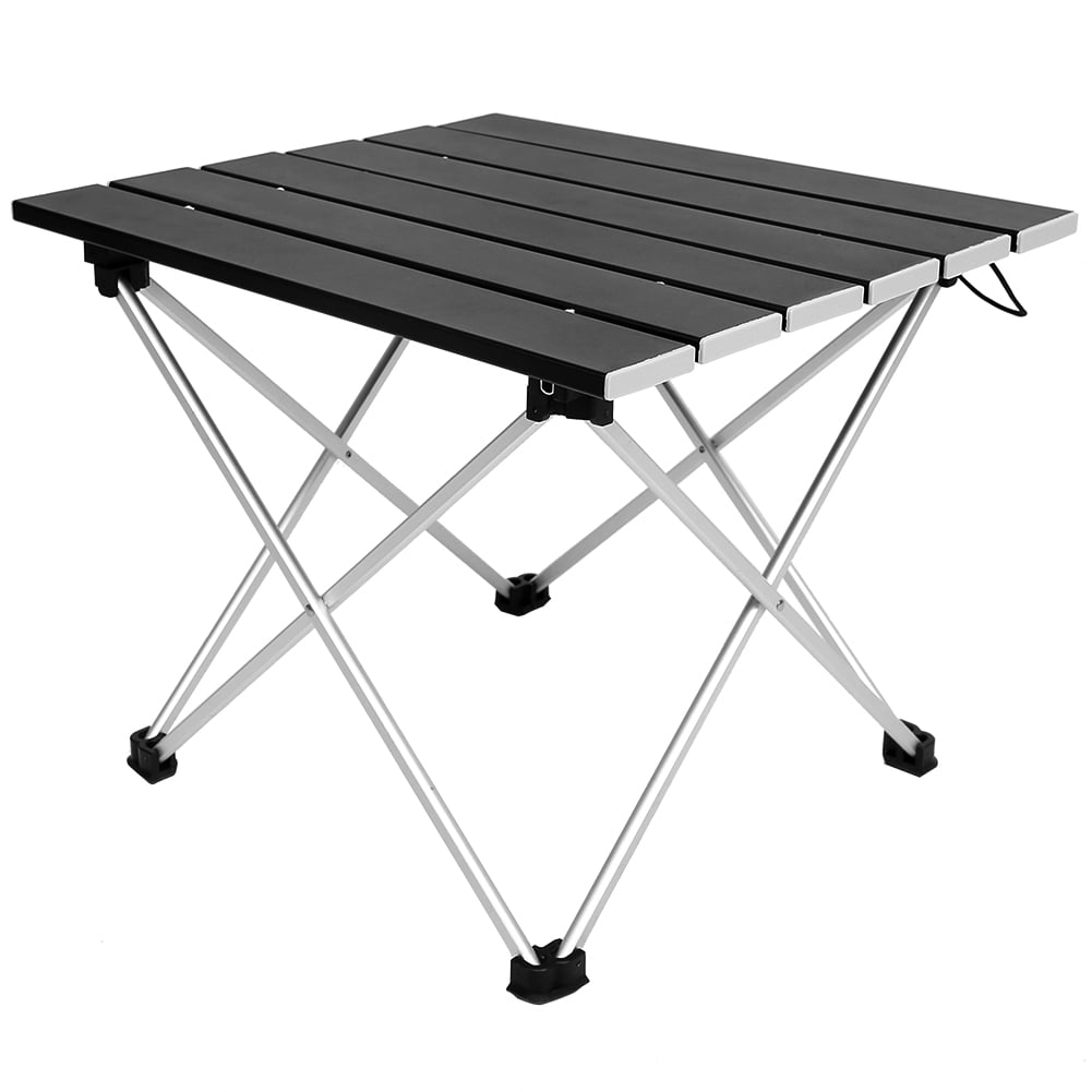 Camping Side Table, Aluminium Alloy Portable Folding Table BBQ Camping ...