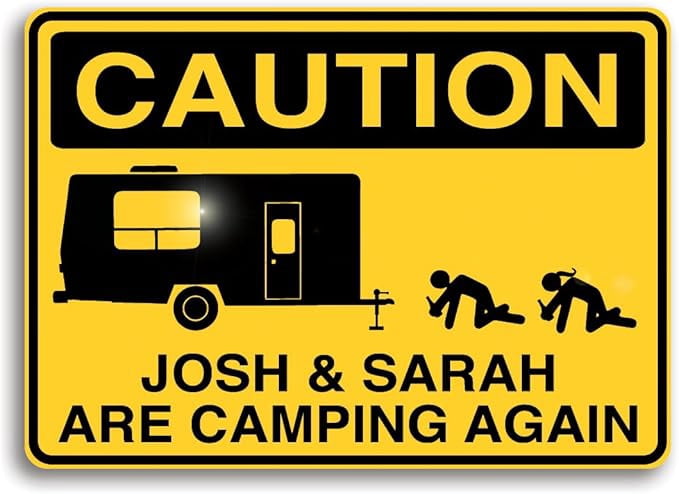 Camping Signs,Camp Sign,Funny Camping Image,Camper Decor,Caution Drunk ...