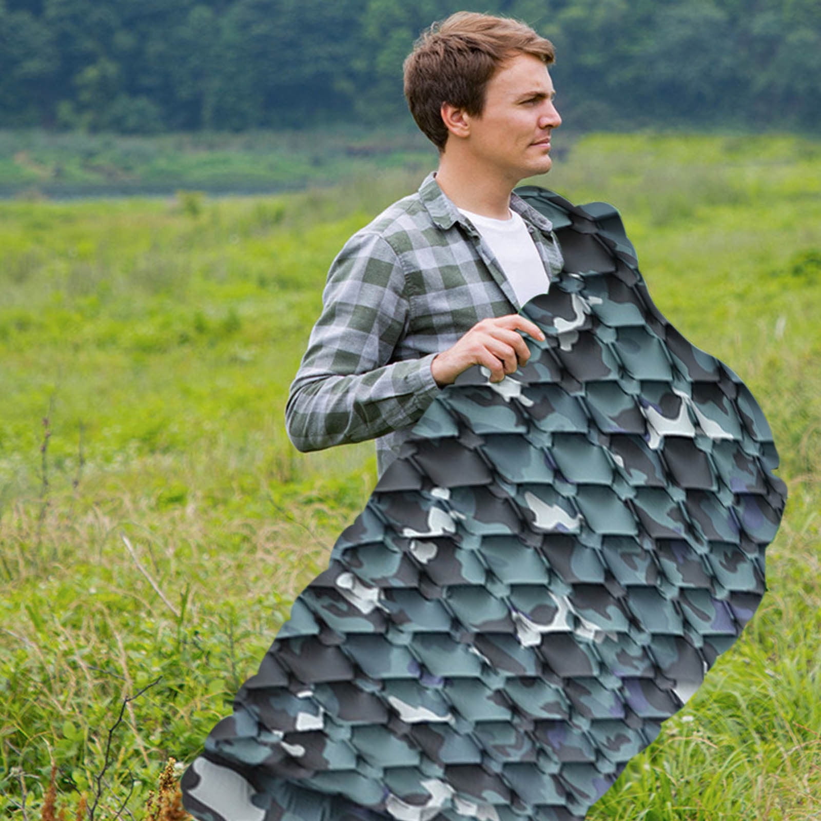 Camping Sleeping Mats, Ultralight Camping Pad with Pillow, Built-in ...